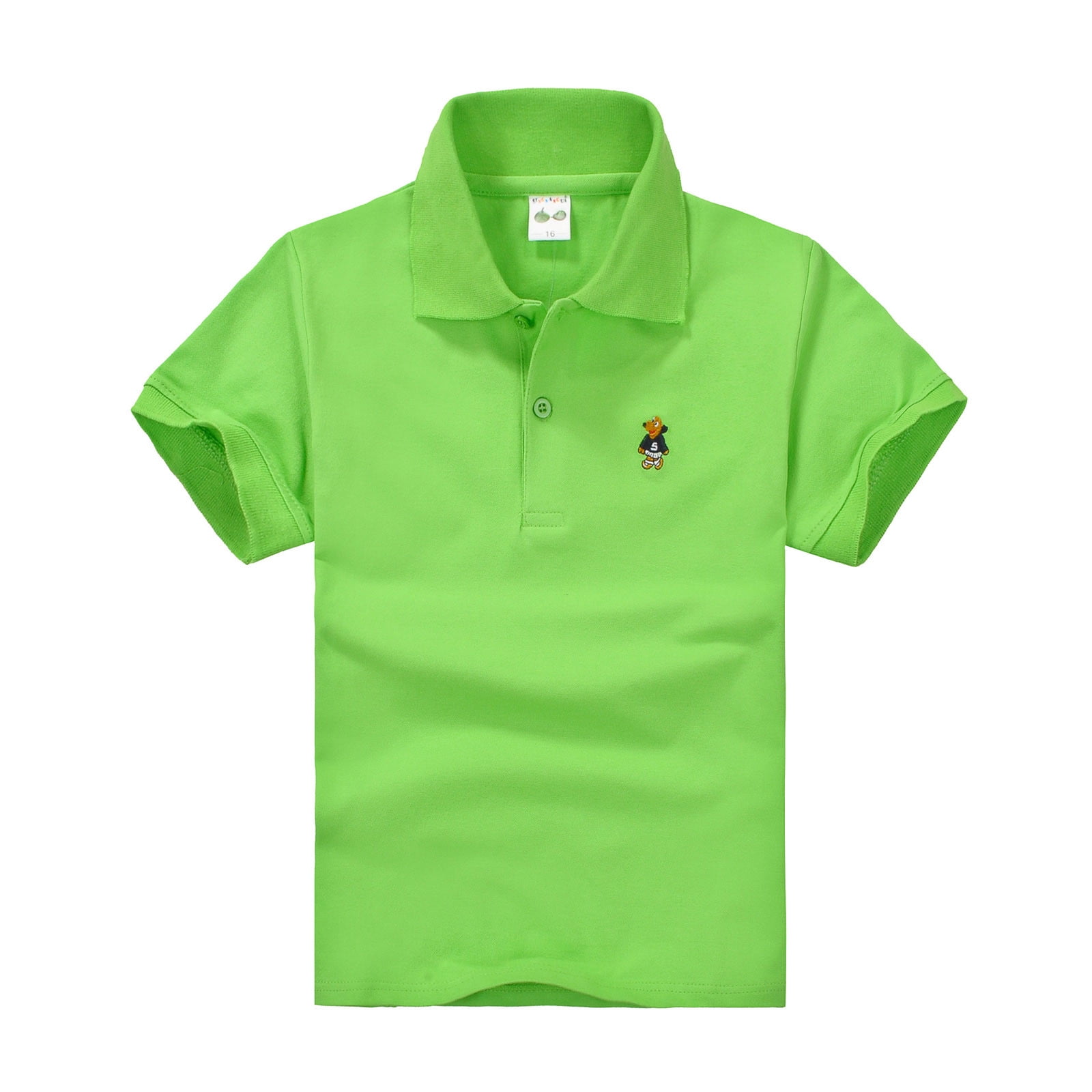 Razzly Toddler Uniform Pique Polo Shirt, Solid Color School Uniform for ...