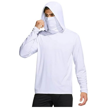 dazeni Men's Sun Protection Shirts UV SPF UPF 50+ Long Sleeve Hoodies Lightweight Quick Dry Tops ...