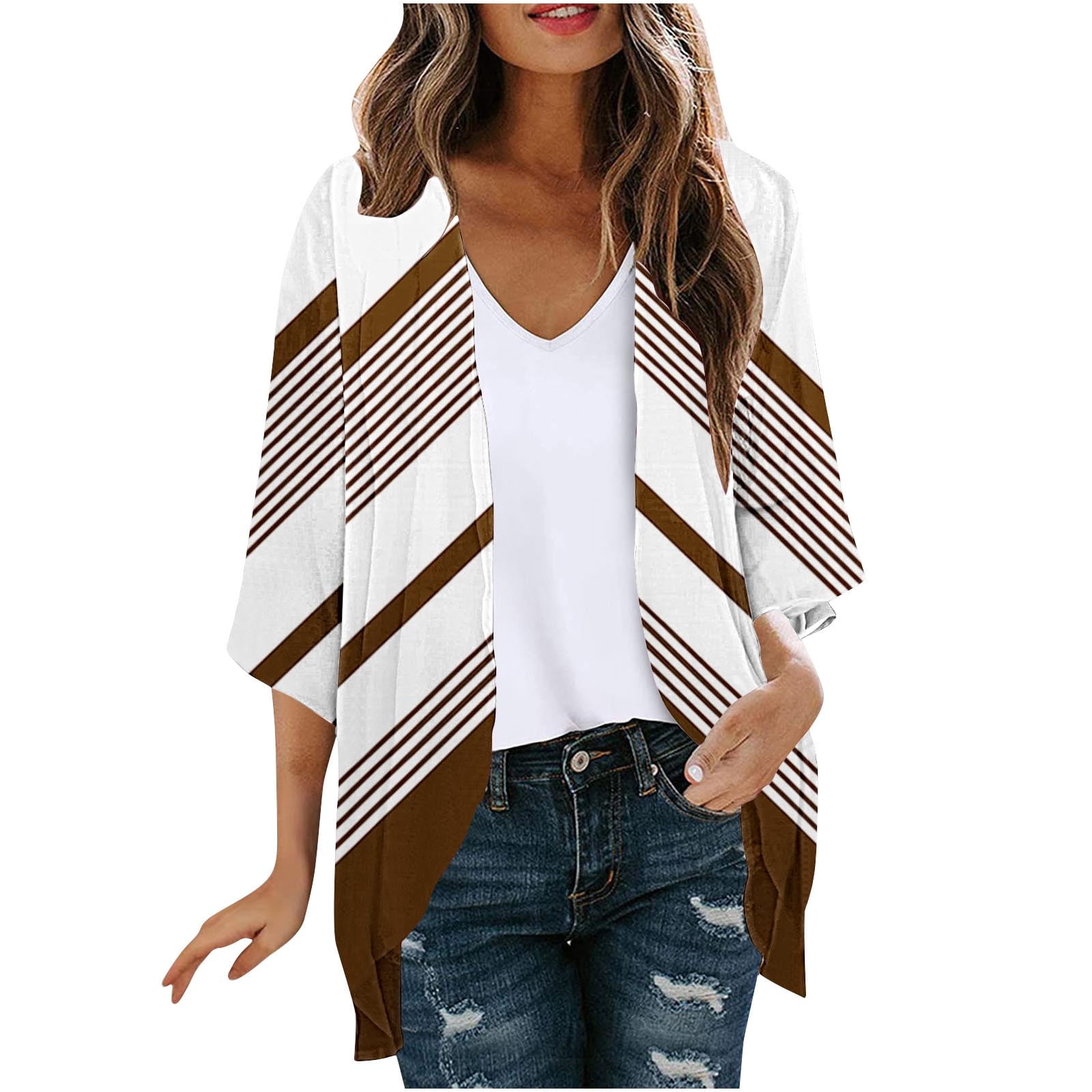 RbCulf Womens Chiffon Kimono Cardigan on Clearance Swimsuit Cover up ...