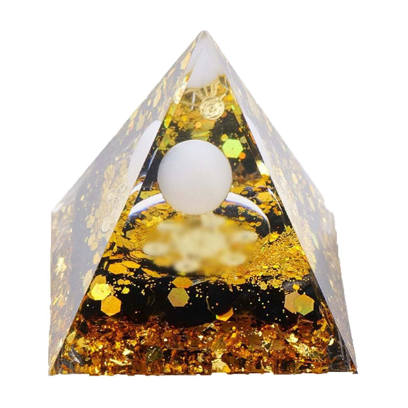 Rbaofujie Christmas Decorations Styles Pyramids Crystal Ball Crushed ...