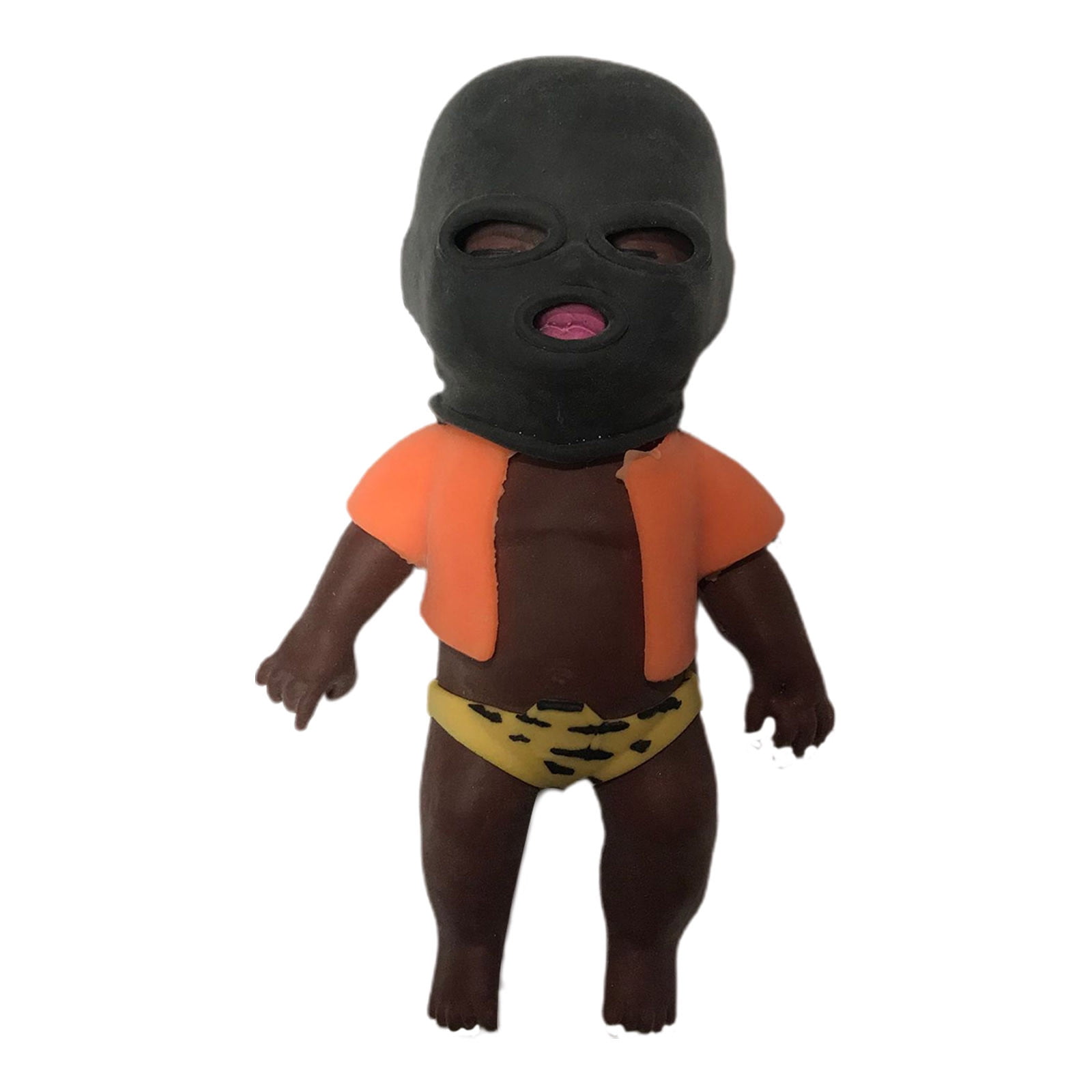 Rbaofujie Desk Decor Masked Doll Desktop Decompression Toy Masked Doll ...