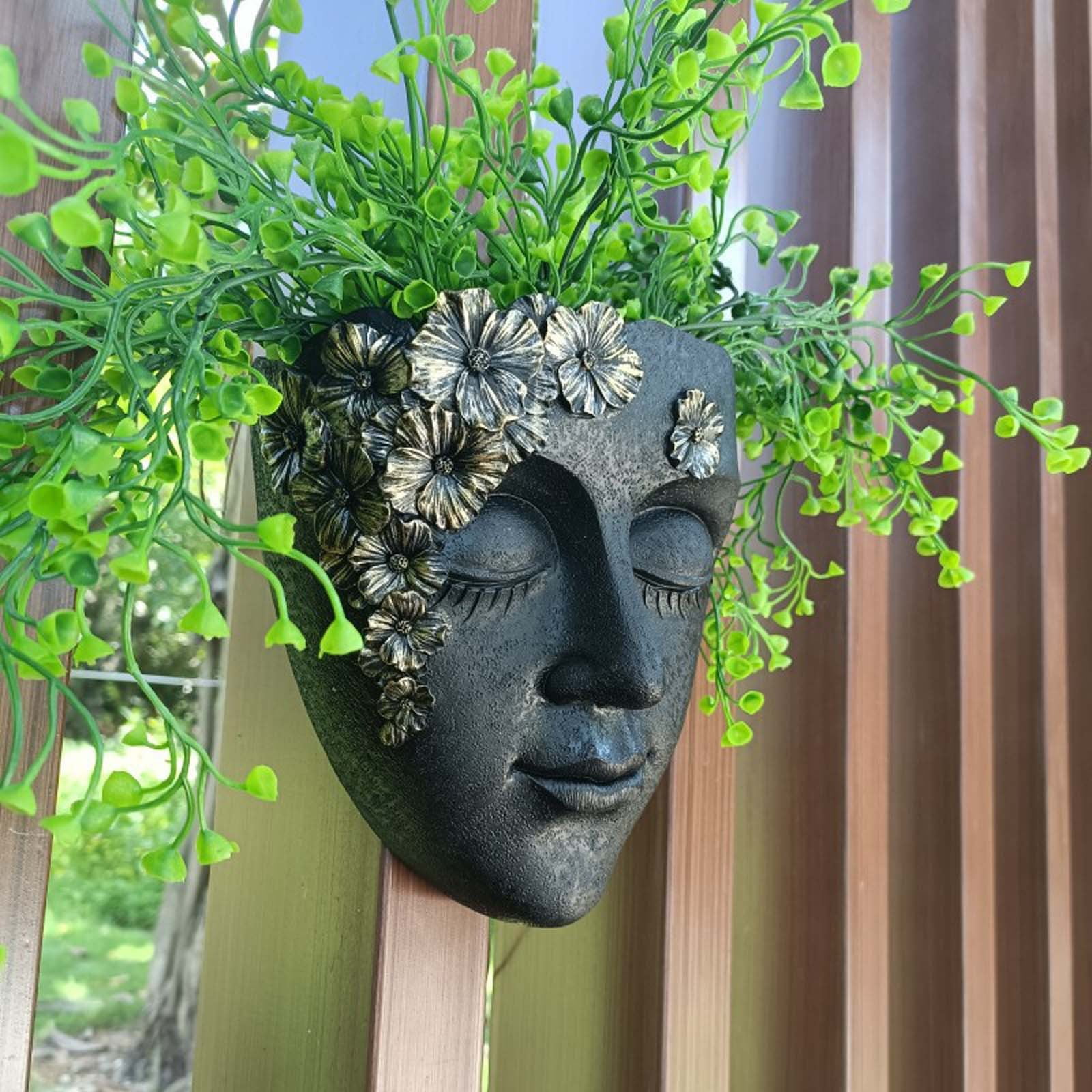Rbaofujie Happy Birthday Decorations Resin Human Face Wall Mounted ...