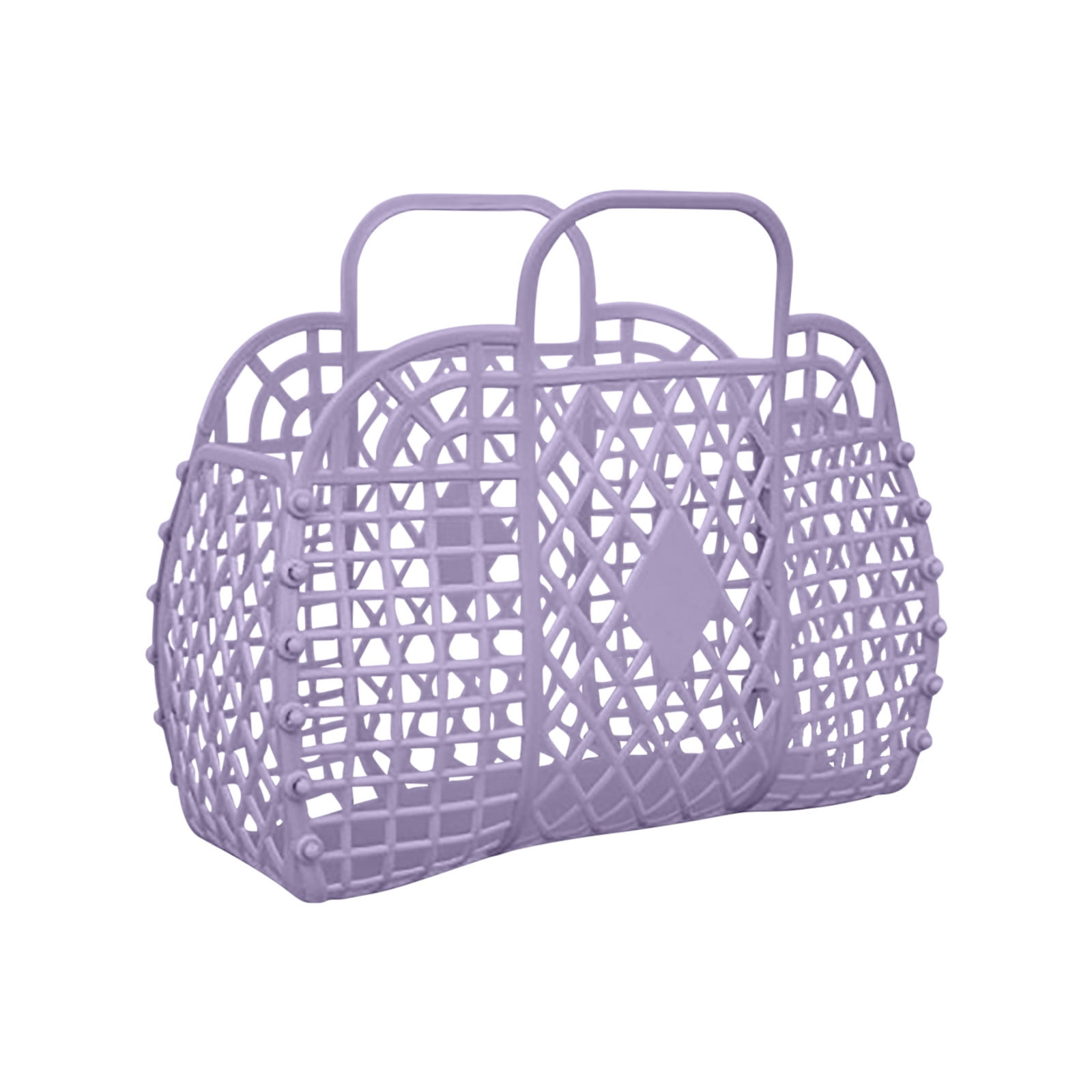 Rbaofujie Office Supplies Diamond Shaped Plastic Portable Beach Basket ...