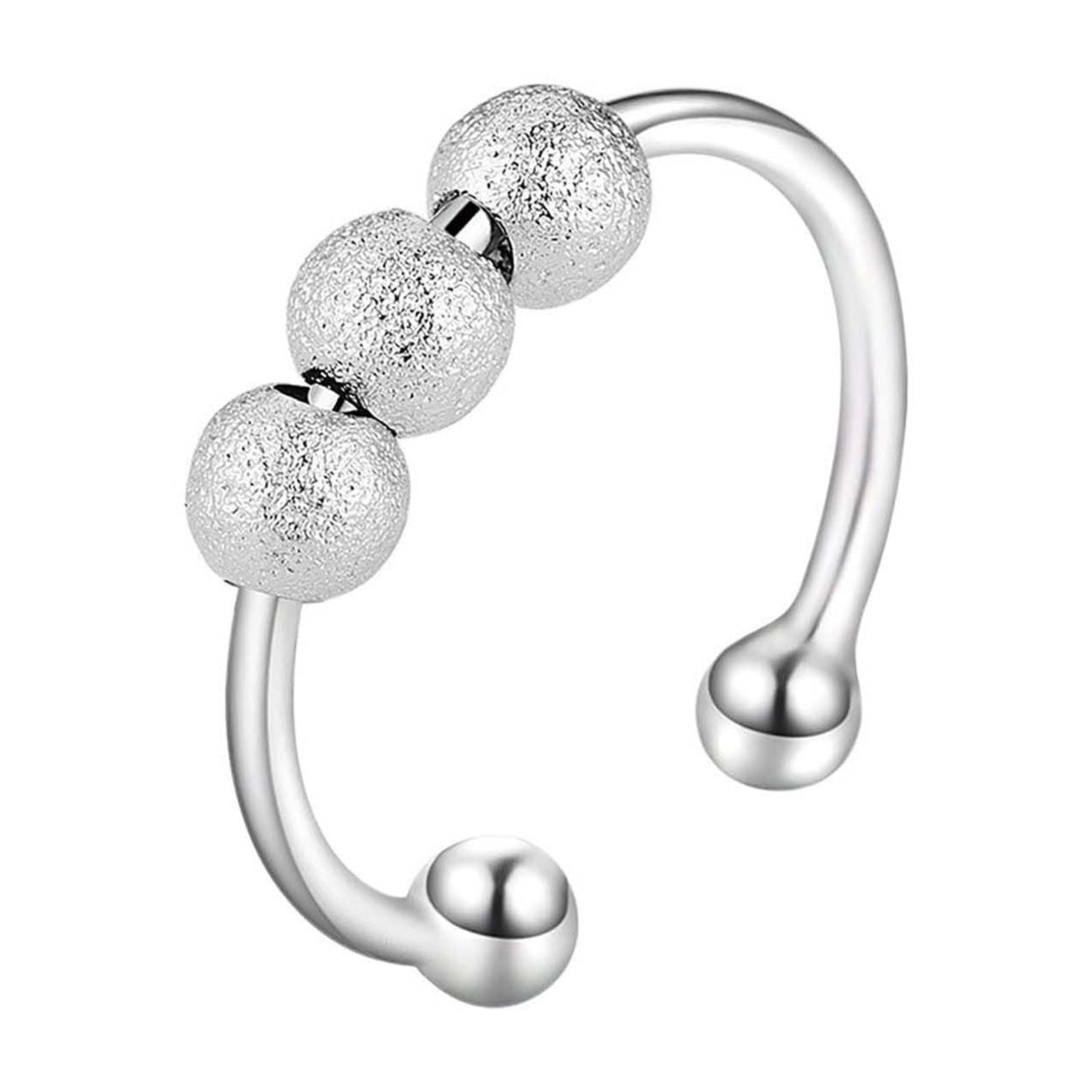 Rbaofujie Purity Ring Anxiety Rings For Men Women Open Finger Rings ...