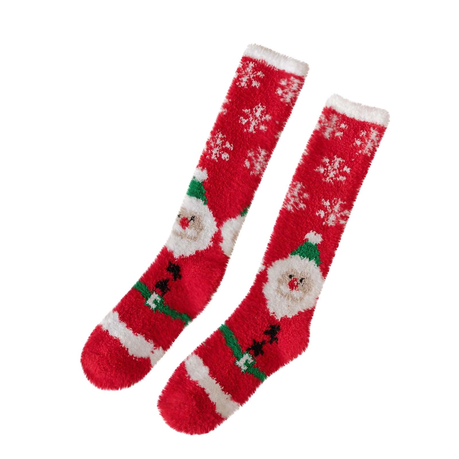 Rbaofujie Socks for Women Hiking Thermal Warm Thick Winter Boot Crew ...