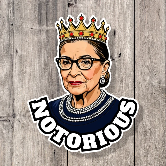 Rbg Feminist Decal Vinyl Sticker For Water Bottle, Laptop, Carkindle ...