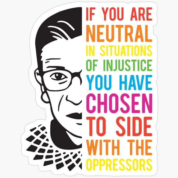 Rbg Ruth Bader Ginsburg Quote Sticker. Gift For You - Decorate Laptops ...