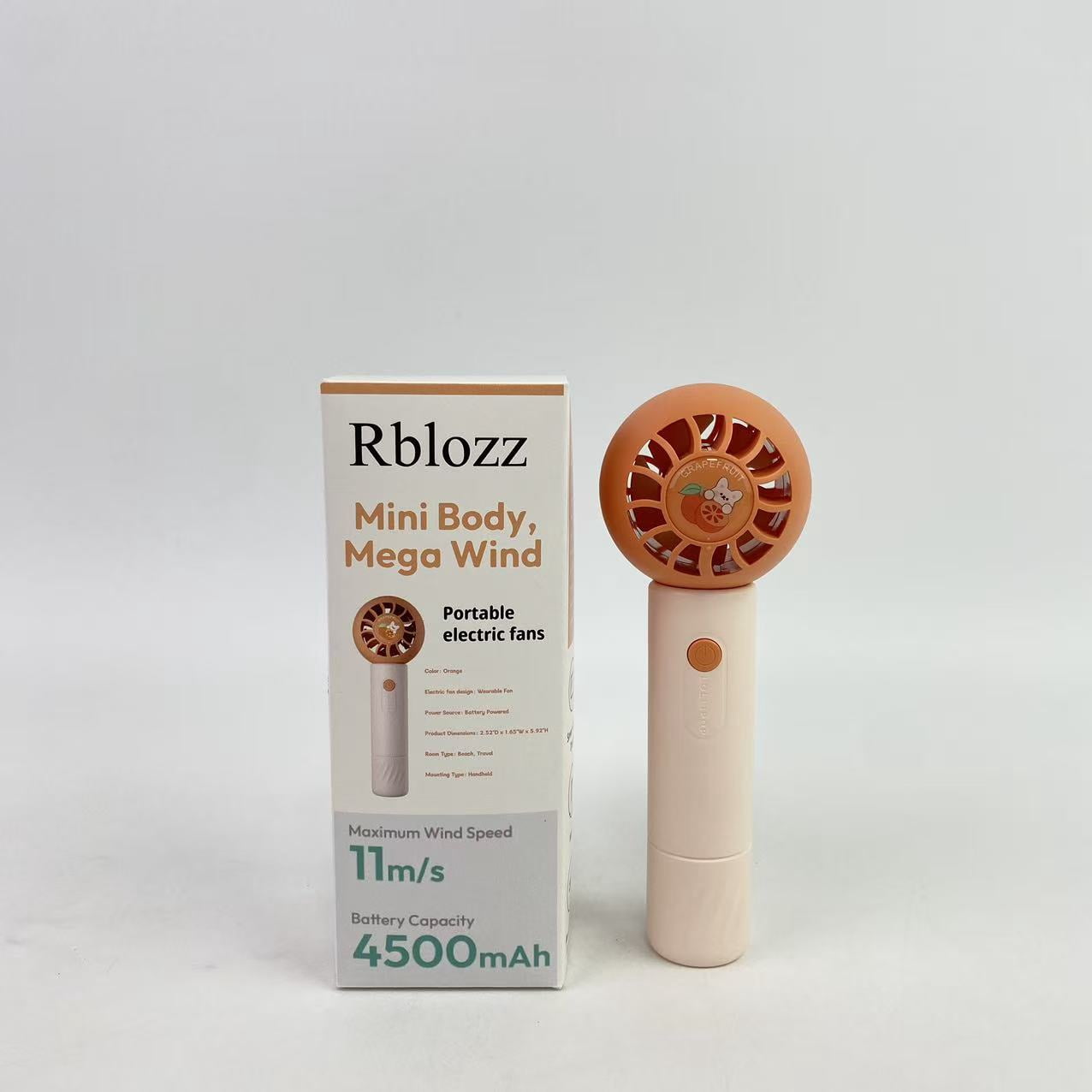 Rblozz Portable electric fans,Portable Handheld Fan, Powerful Turbo ...