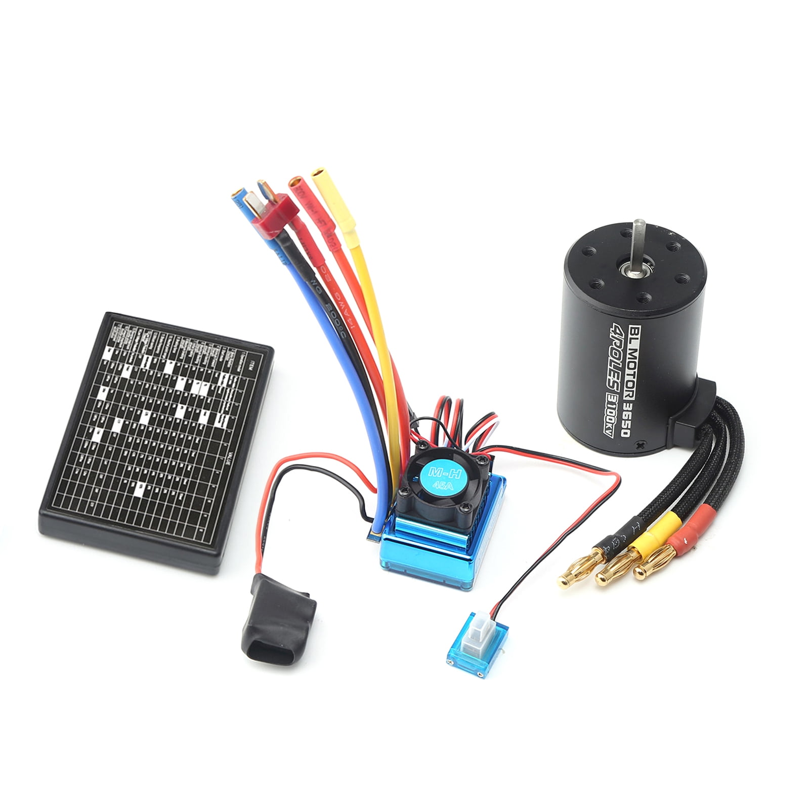 Rc 3650 Brushless Motor 3100KV With 80A Brushless ESC Programming Card ...