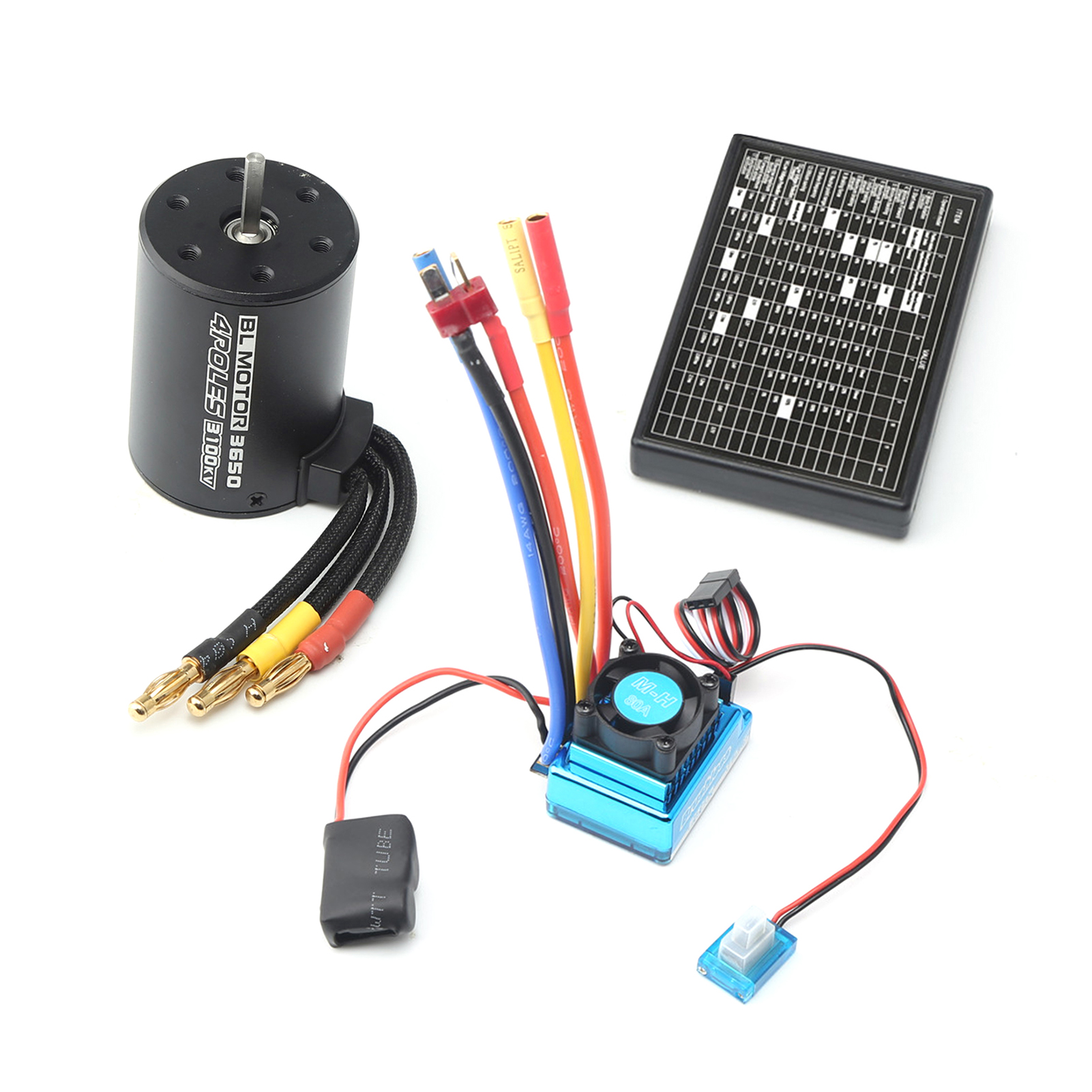 Rc 3650 Brushless Motor 3100KV With 80A Brushless ESC Programming Card For 1/8 1/10 RC Car RC ...