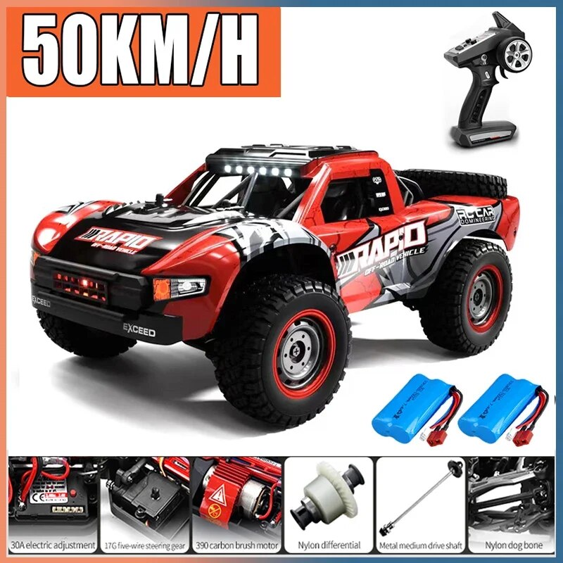Rc Car Off Road 4x4 50km/h or 75km/h High Speed Brushless Motor Monster ...