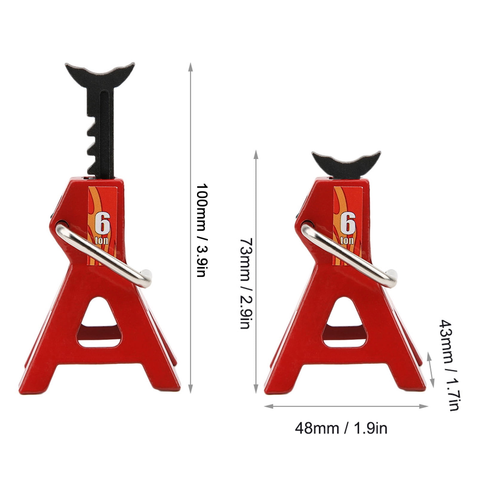 Rc Crawler Accessories for 1/10 Scale, Realistic Design Metal Jack ...