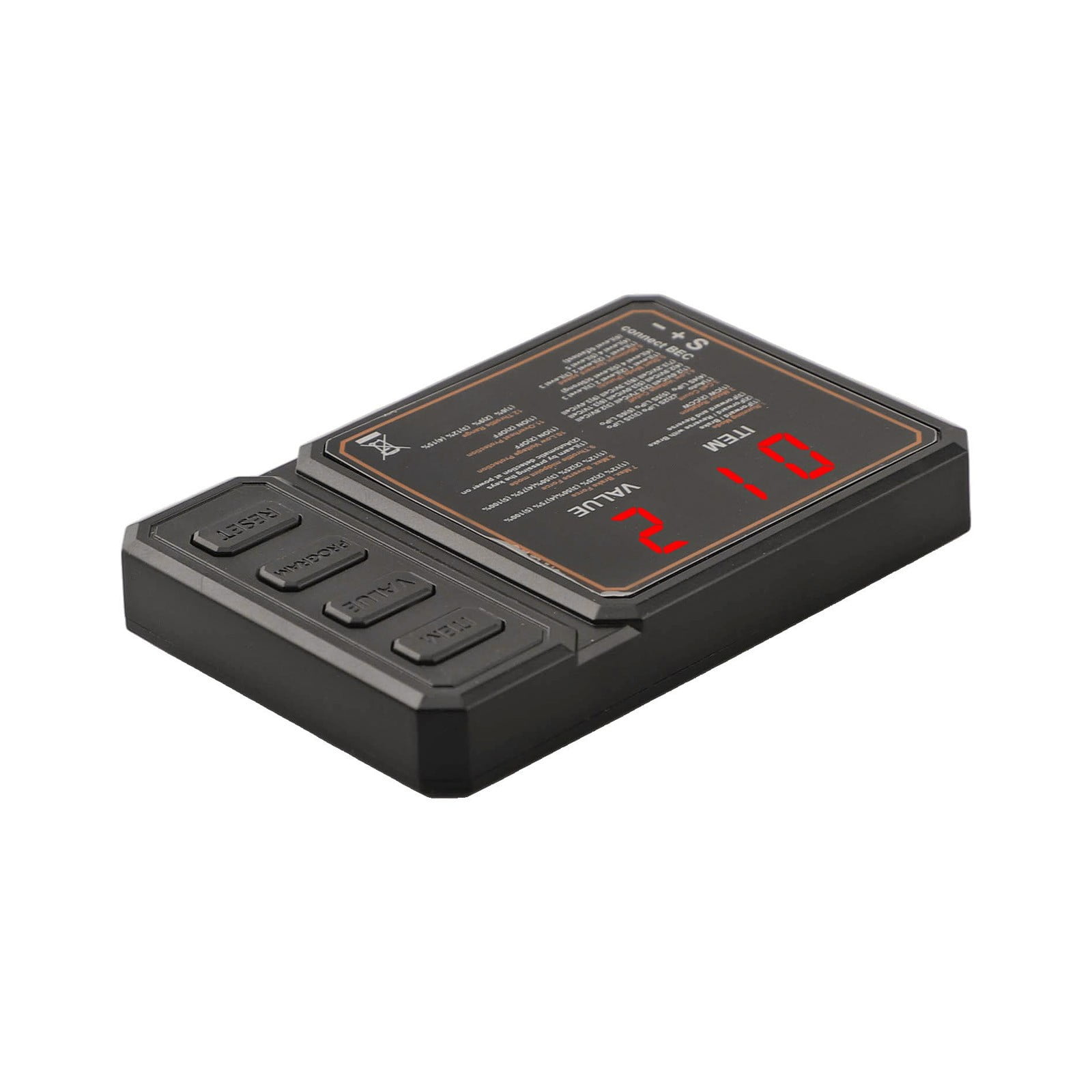 Rc Esc Programming Card Digital Programmer for /10 Rc Car Brushless Esc ...