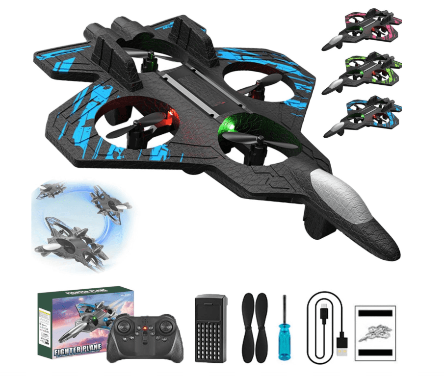 Rc Jet, Remote Control Fighter Jet, Rc Stunt Fighter Jets Toy with 360 ...