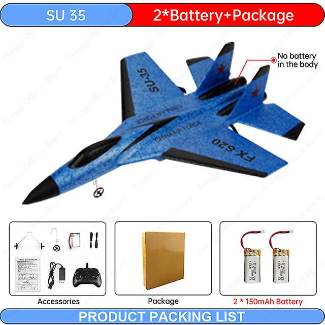 Rc Plane Su35 2.4g With Led Lights F22 Aircraft Remote Control Flying ...