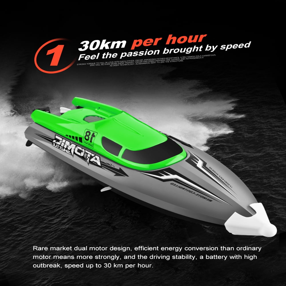 Rc RC Boat Remote Control Boat With 30KM/H High Speed IPV7 Waterproof 2 ...