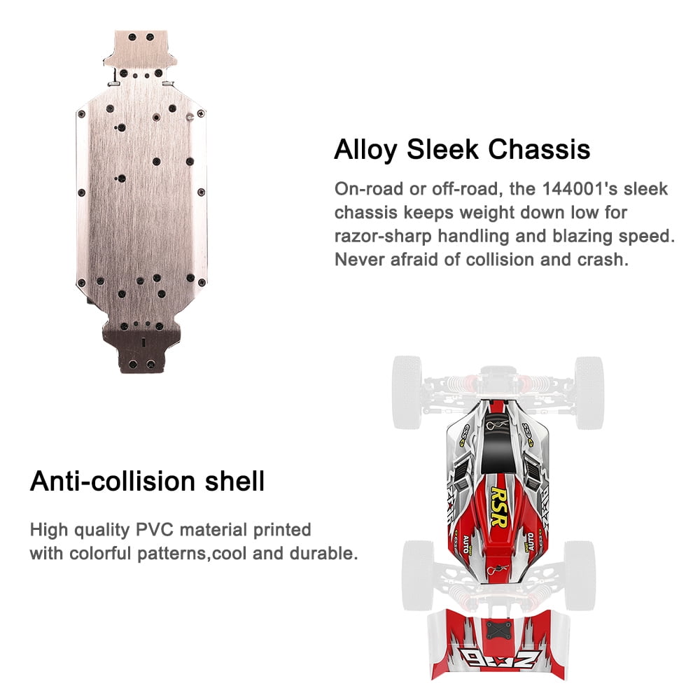 Rc RC Car 60km/h High Speed 1/14 2.4GHz RC Car 4 Wheel Drive Racing ...