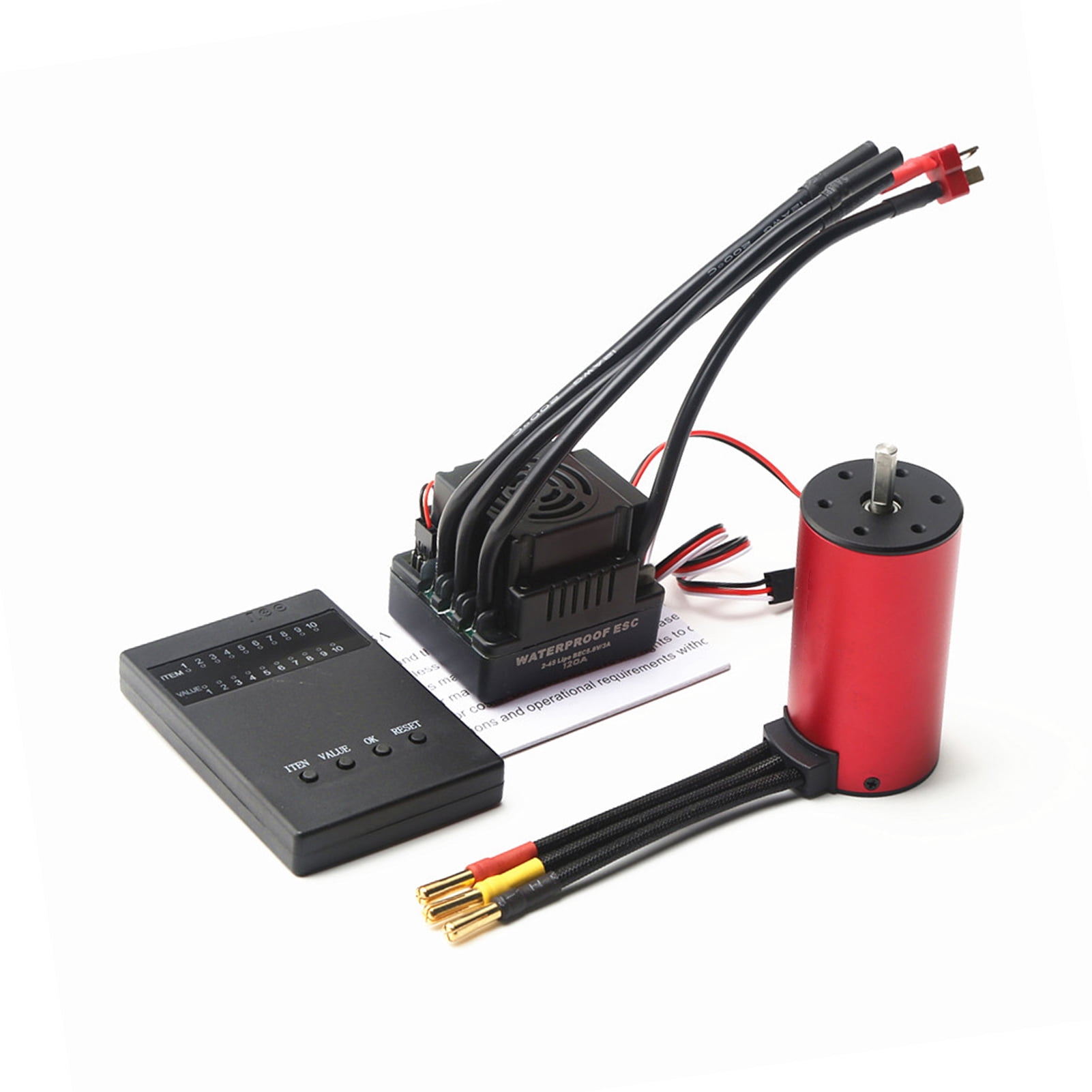 Rc S3670 2850KV Brushless Motor Sensorless Waterproof Motor And 120A Brushless ESC XT60 Plug ...