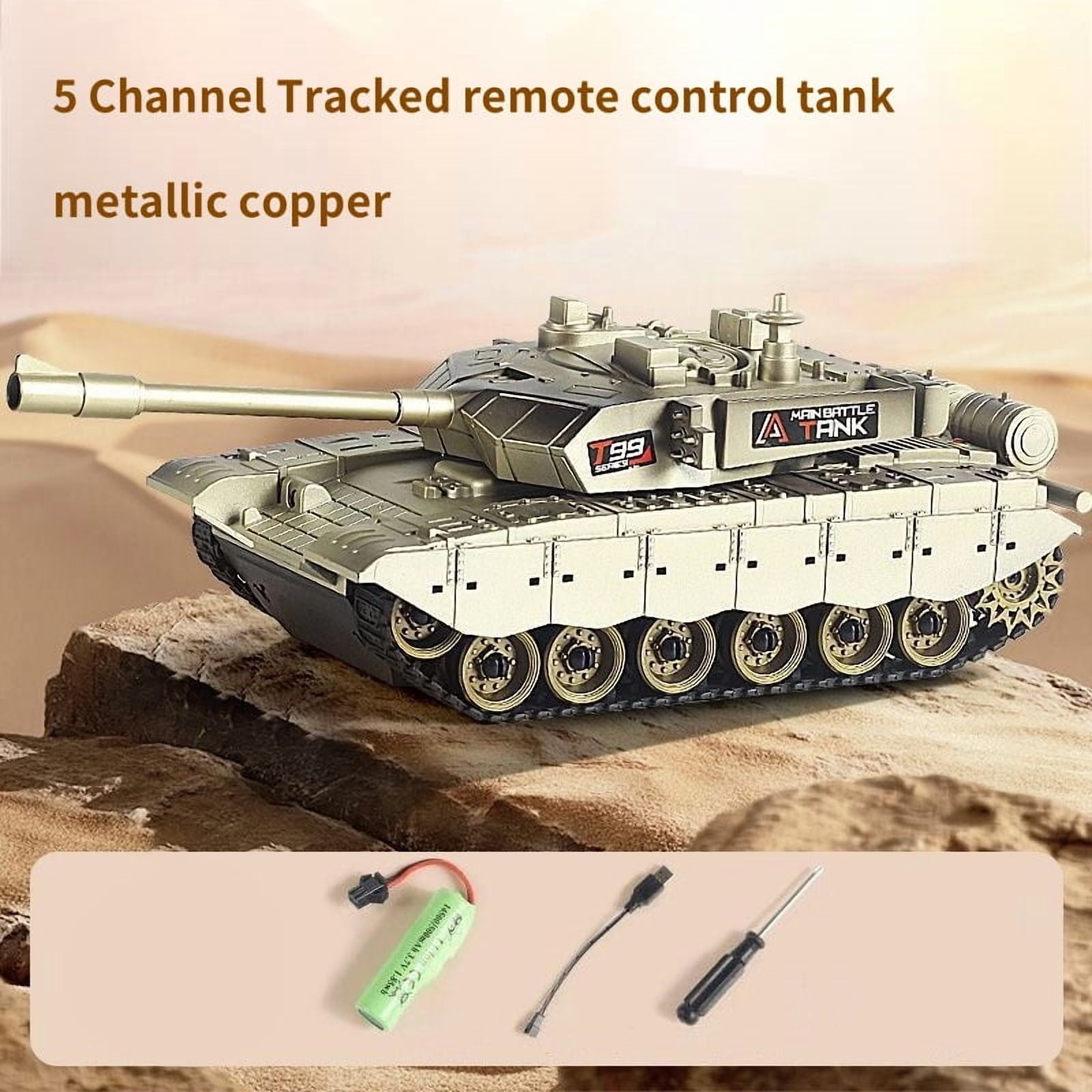 RC Tank 2.4G 11Ch Remote Control Crawler Tracked Tank Electric Battle ...