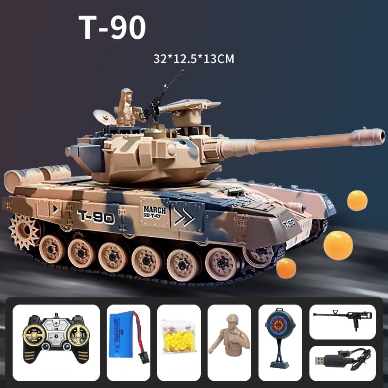 NOBRAND Remote Control Tank with 300° Rotation Turret - Walmart.com