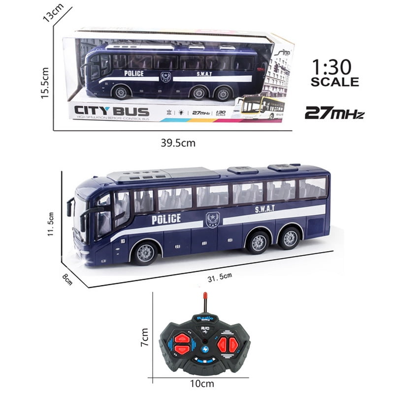Rc car 6 channel 2.4g remote control bus city express high speed one ...