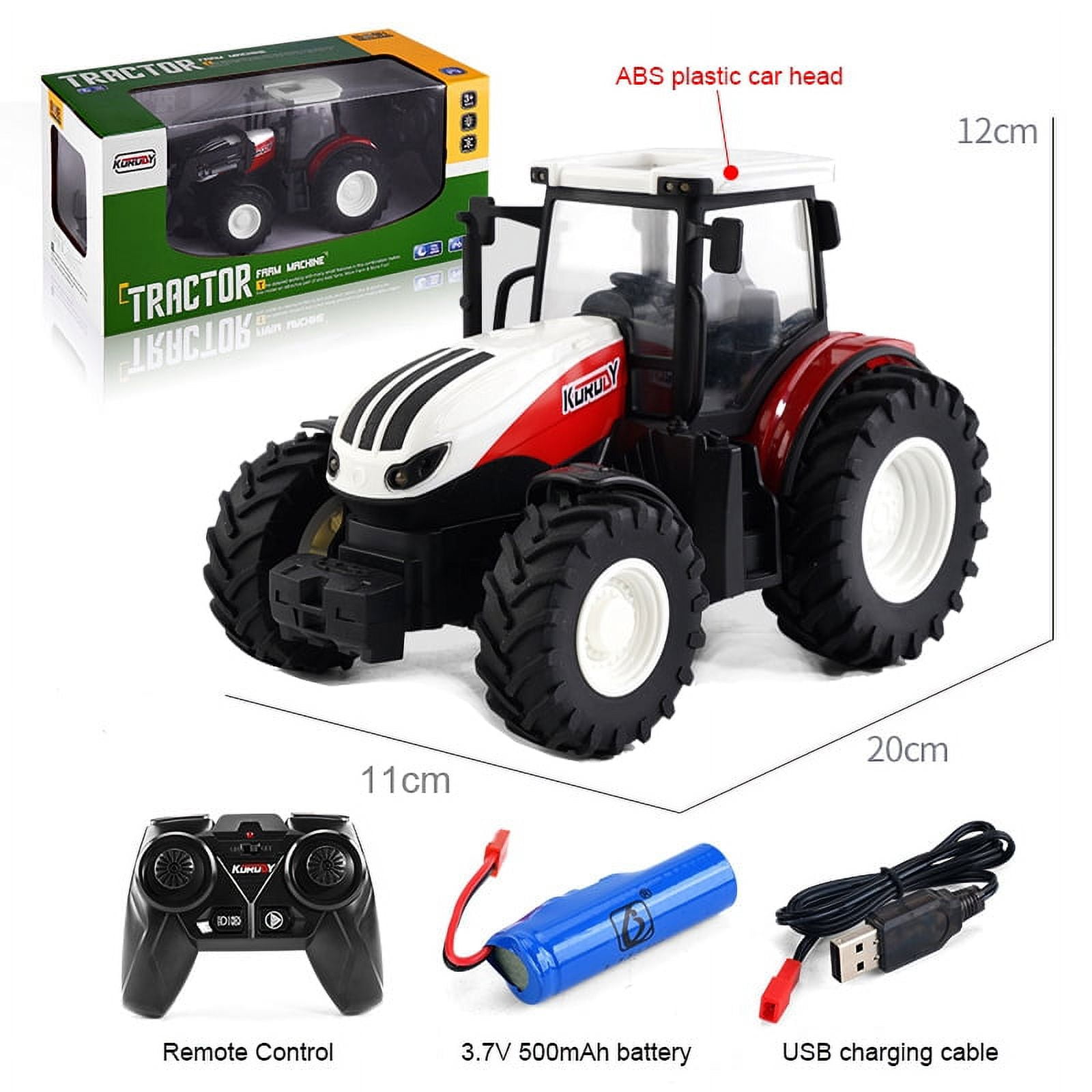 Rc car toys rc farm tractor trailer 1/24 2.4g remote control ...