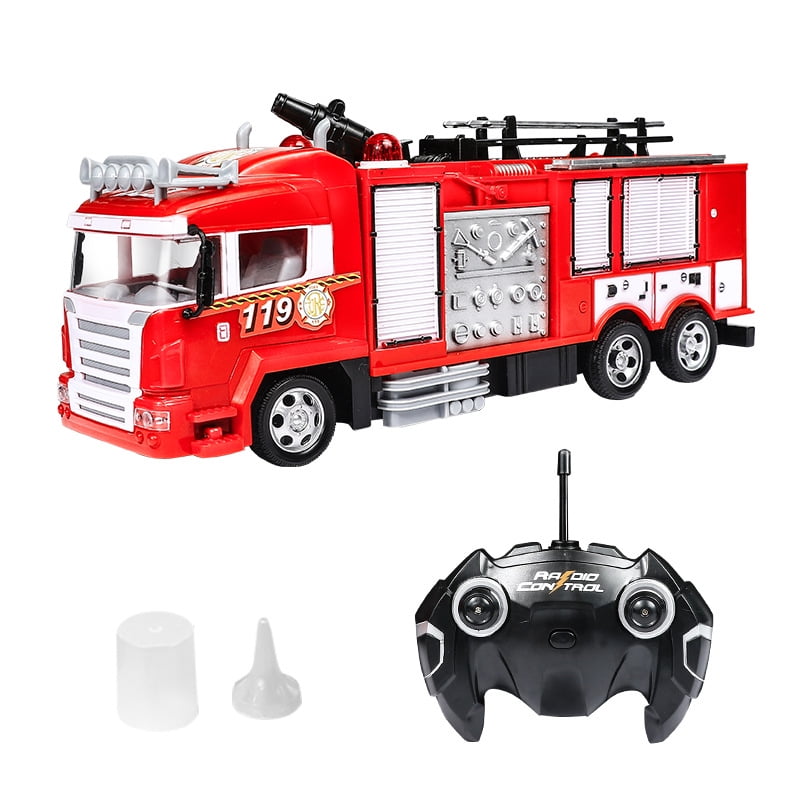 Rc fire truck remote control car truck rescue 2.4g fireman radio ...