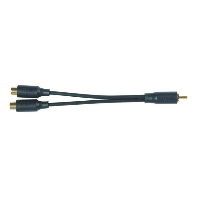 RCA Ah25R Single Splitter Y-Adapter (1 Male to 2 Females) - Walmart ...
