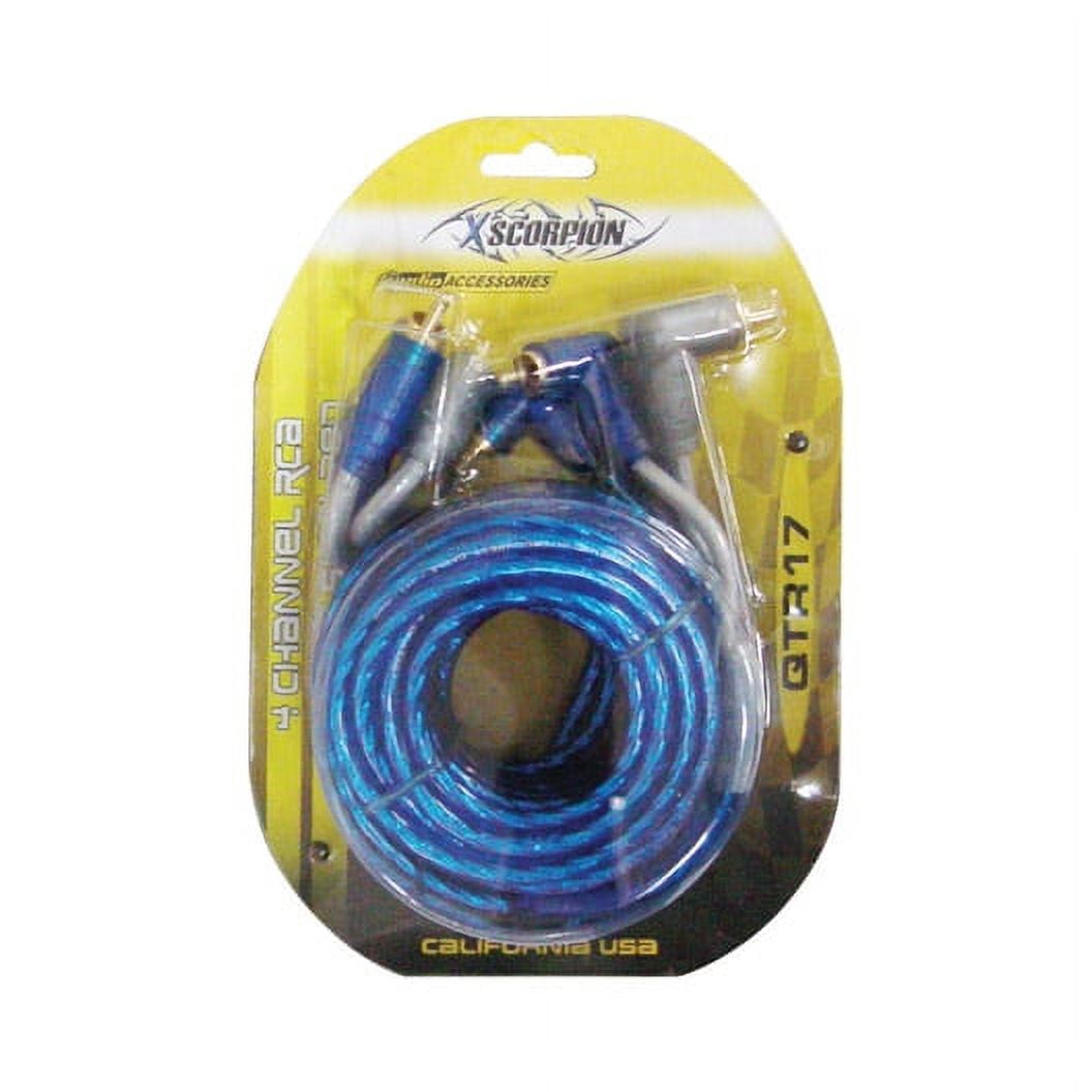 Rca Cable Xscorpion 17' Quad Rca; Triple Shielded Qtr17 - Walmart.com
