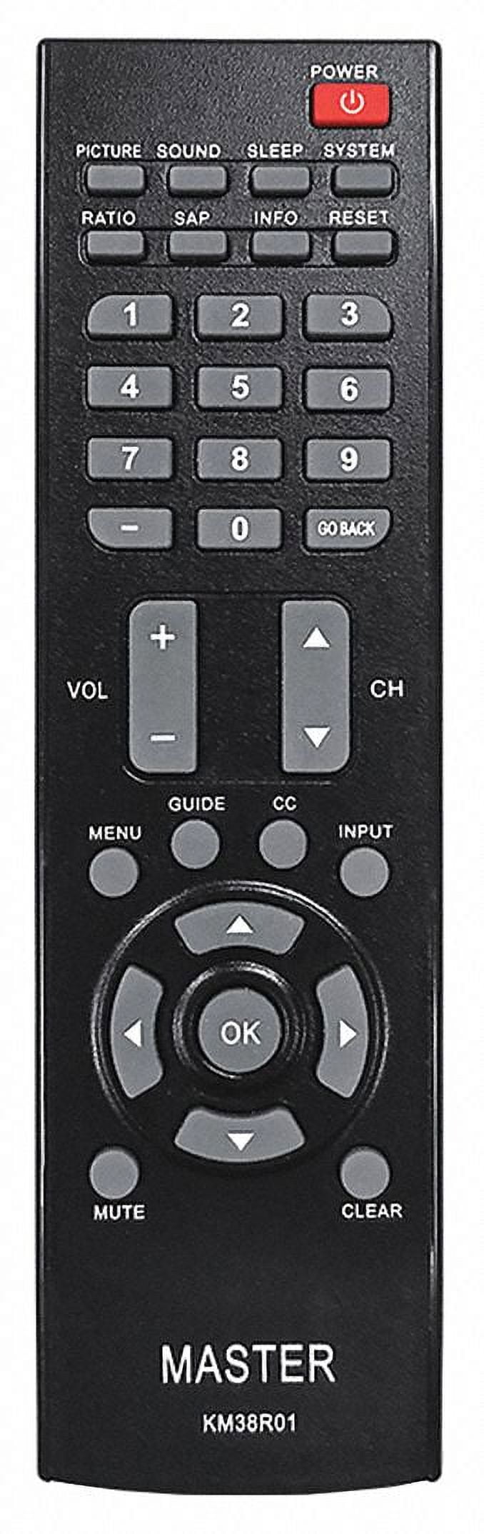 Rca Master remote for RCA LED series HDTV KM38R01 - Walmart.com