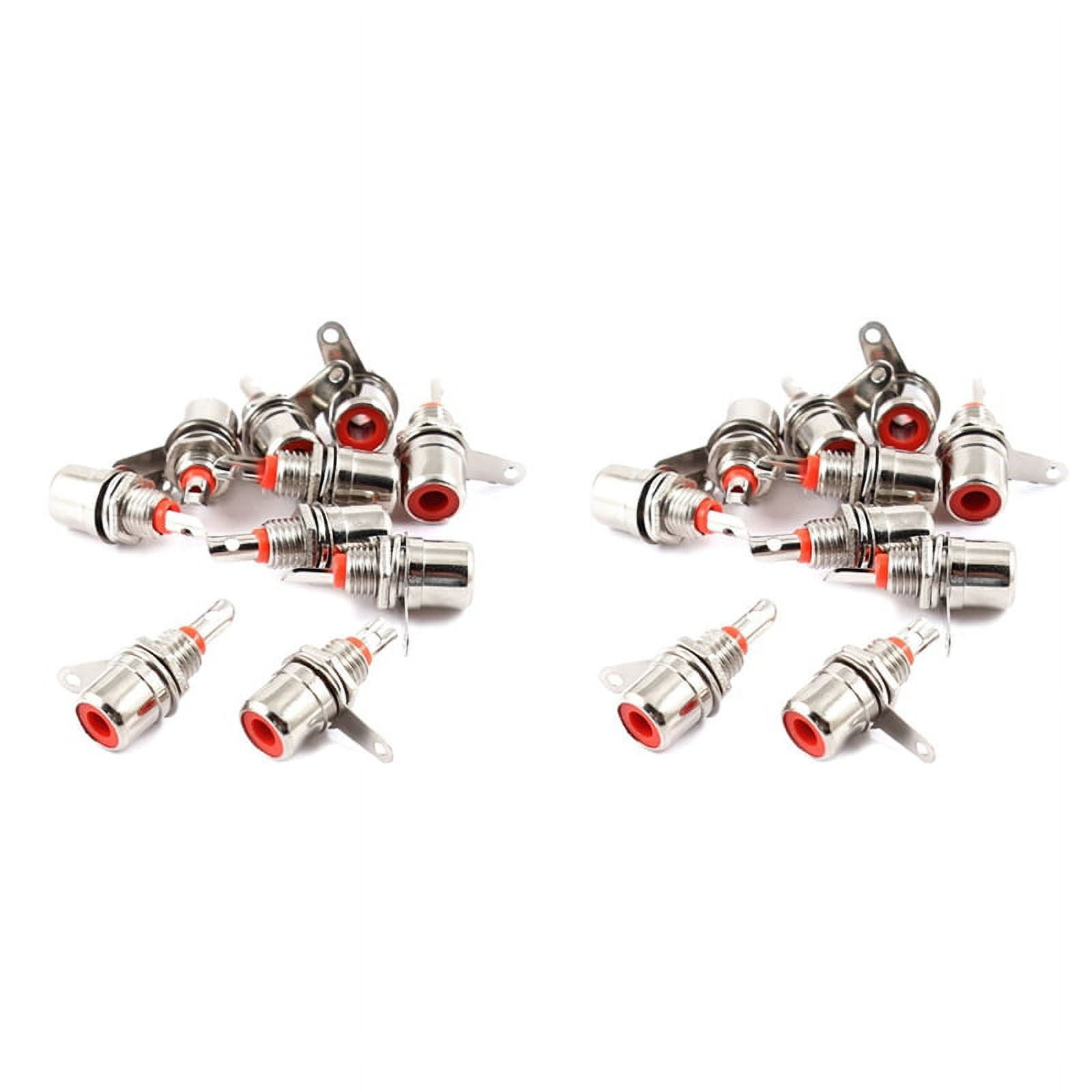 Rca Phono Chassis Panel Mount Rca Female Connector Socket 20 Pcs ...