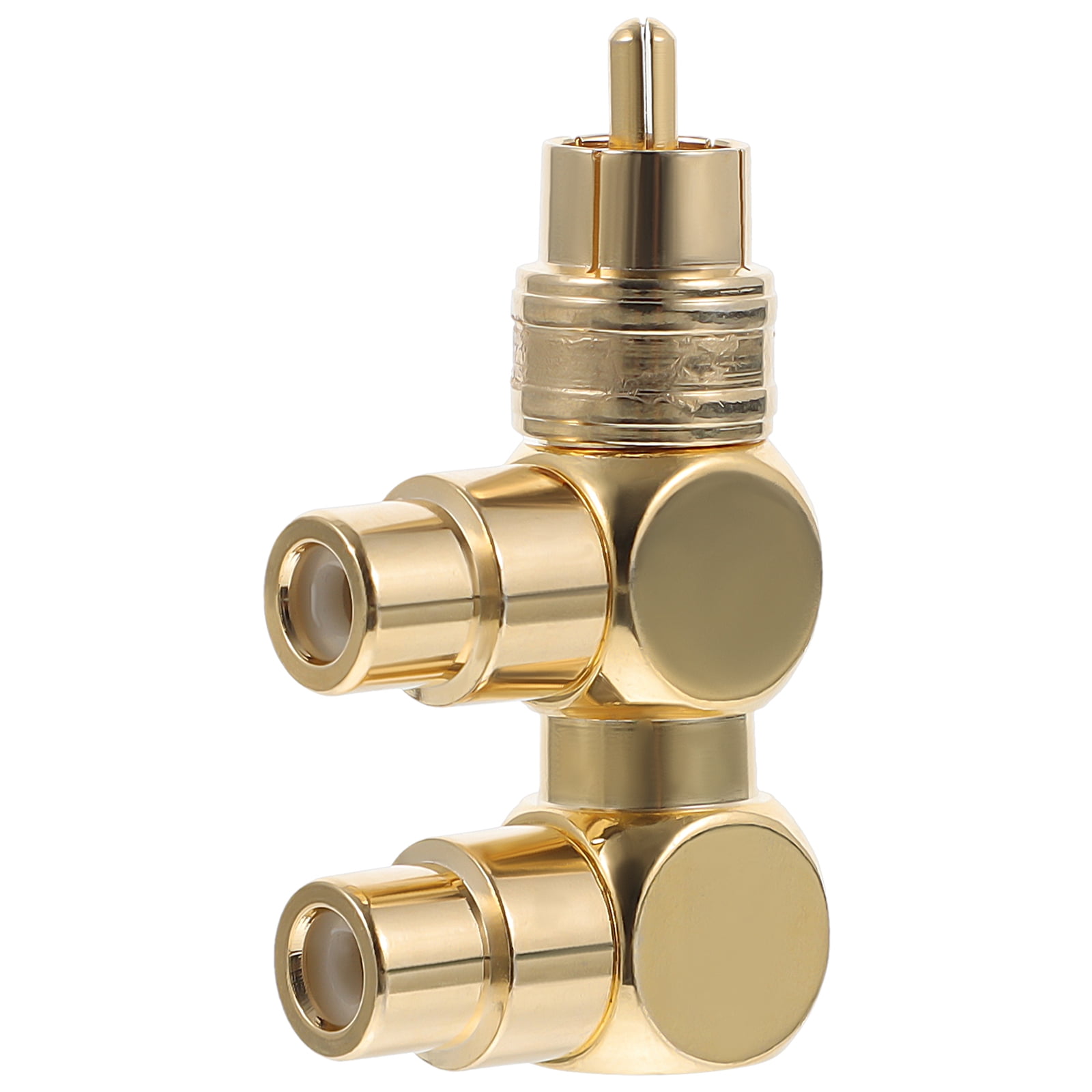 Rca Splitter Connector,Right Angle RCA Splitter Adapter F-shaped RCA ...