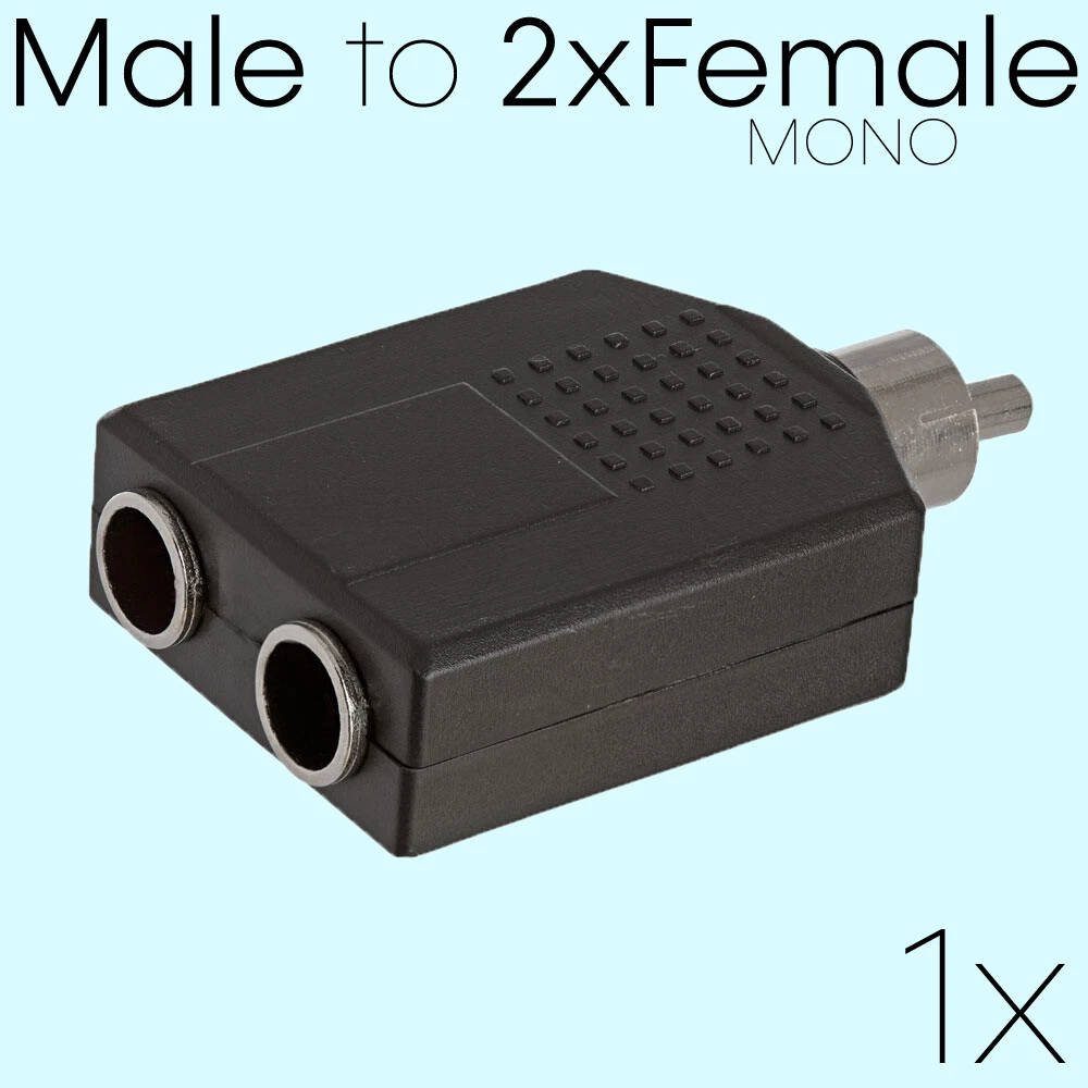 Rca To 6.35Mm Adapter Male/Female Mono Stereo Audio Cable Converter Rca ...