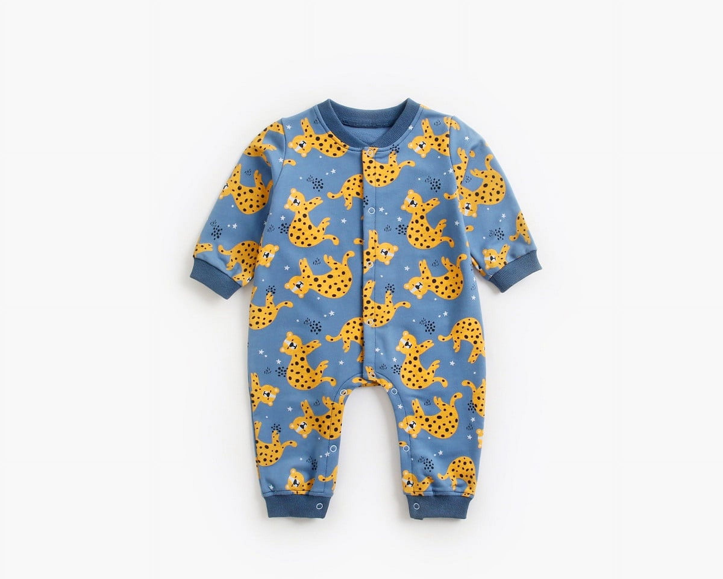 Rciityk Blue Toddler Baby Girls Boys Footless Pajamas Romper Newborn ...