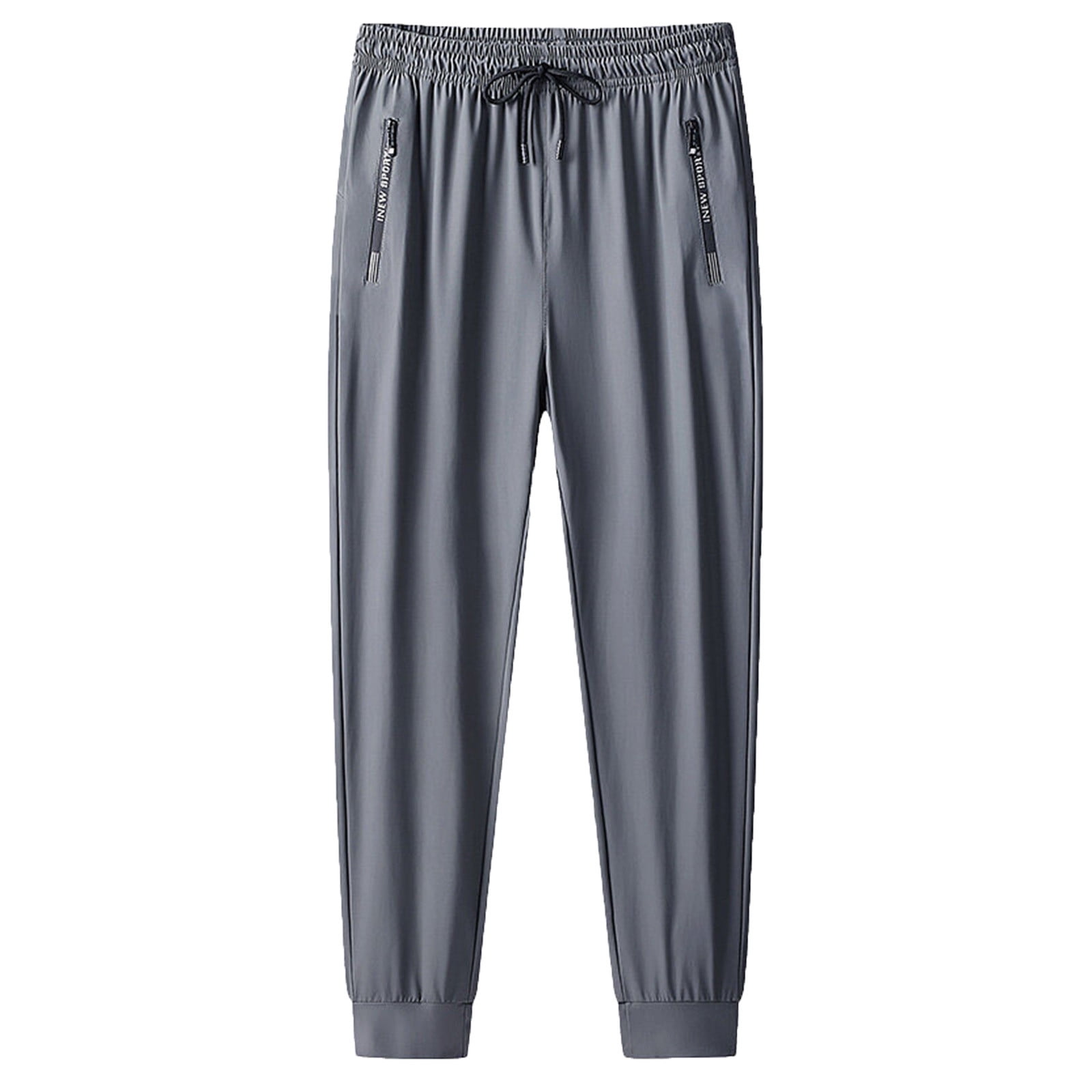Rciityk Gray Men's Athletic Running Pants Breathable Quick Dry Joggers ...