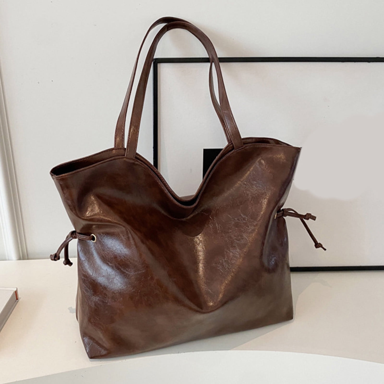 Rciityk Leather Tote Bag for Women Work Tote Bag Large Personalized ...