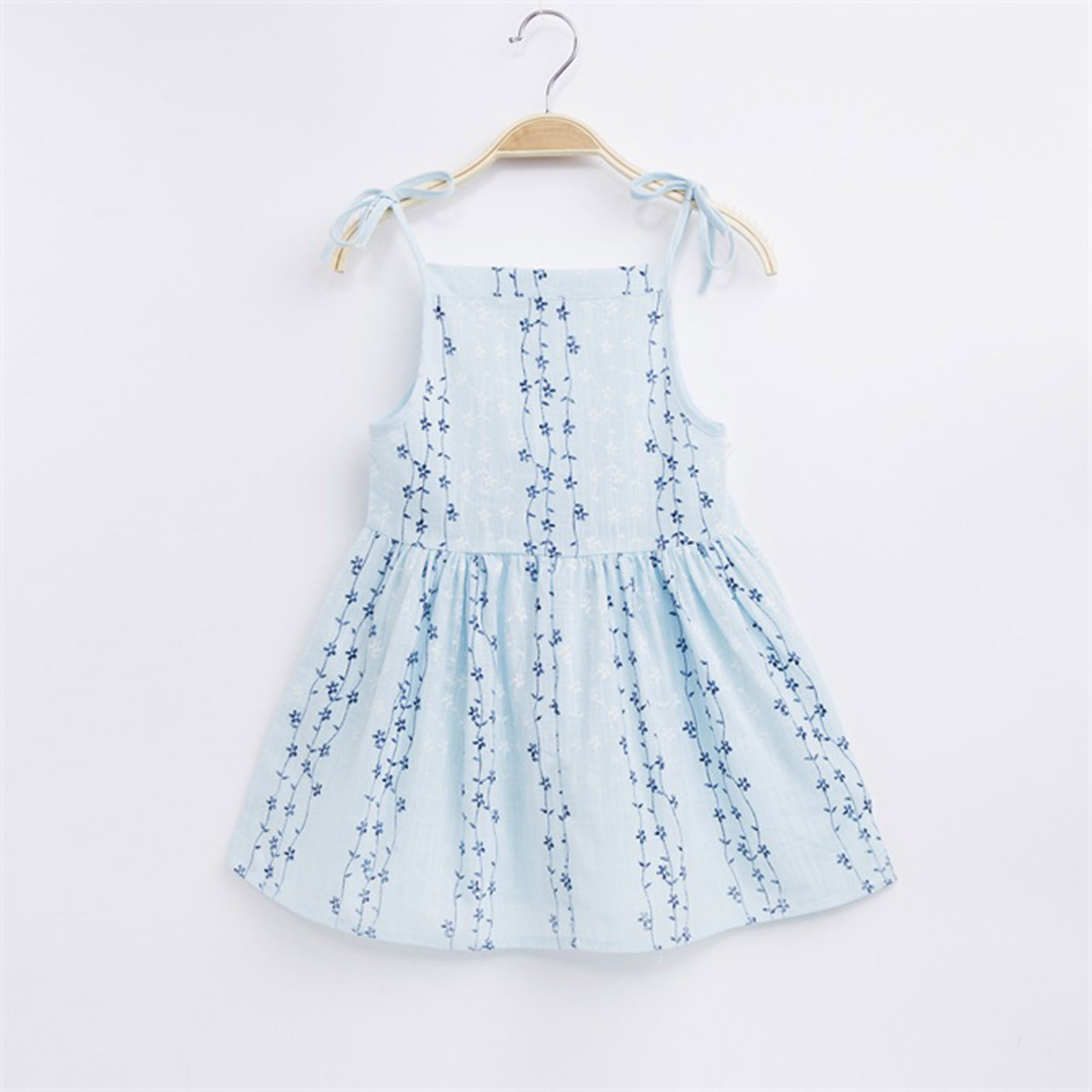 Rciityk Light Blue Dress for Girls Toddler Baby Girls Summer Dress ...