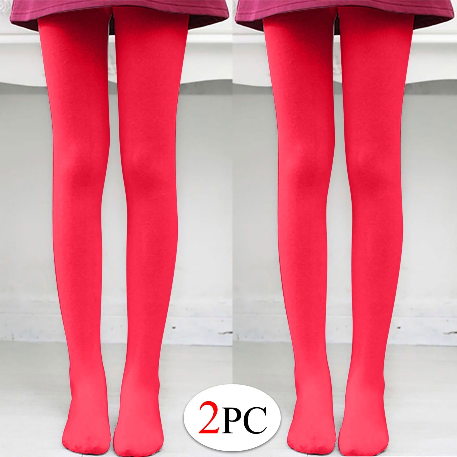 Rciityk Opaque Tights for Women 80 Denier Semi Soft Footed Tights High ...