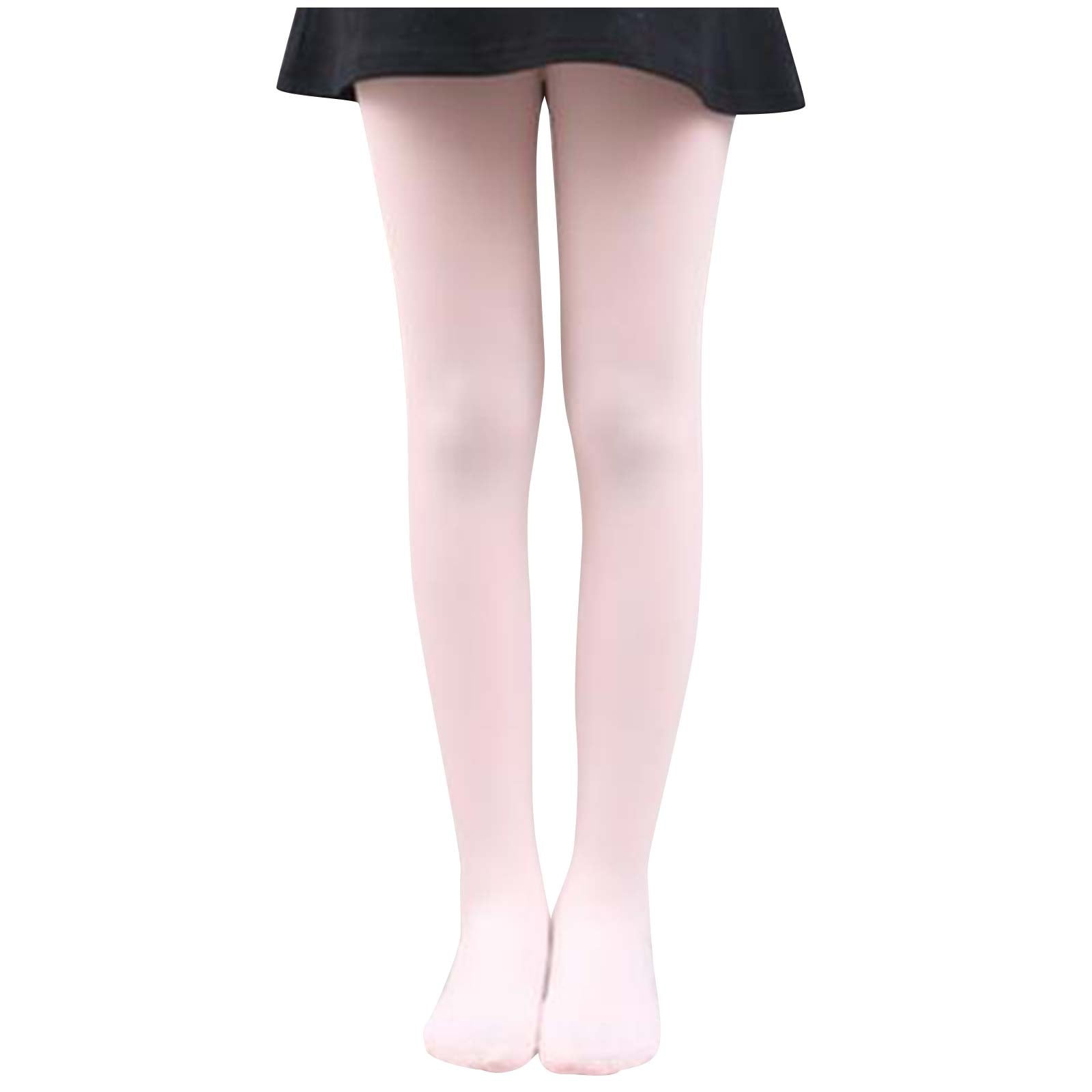 Rciityk Pink Opaque Tights for Women 80 Denier Semi Soft Footed Tights ...