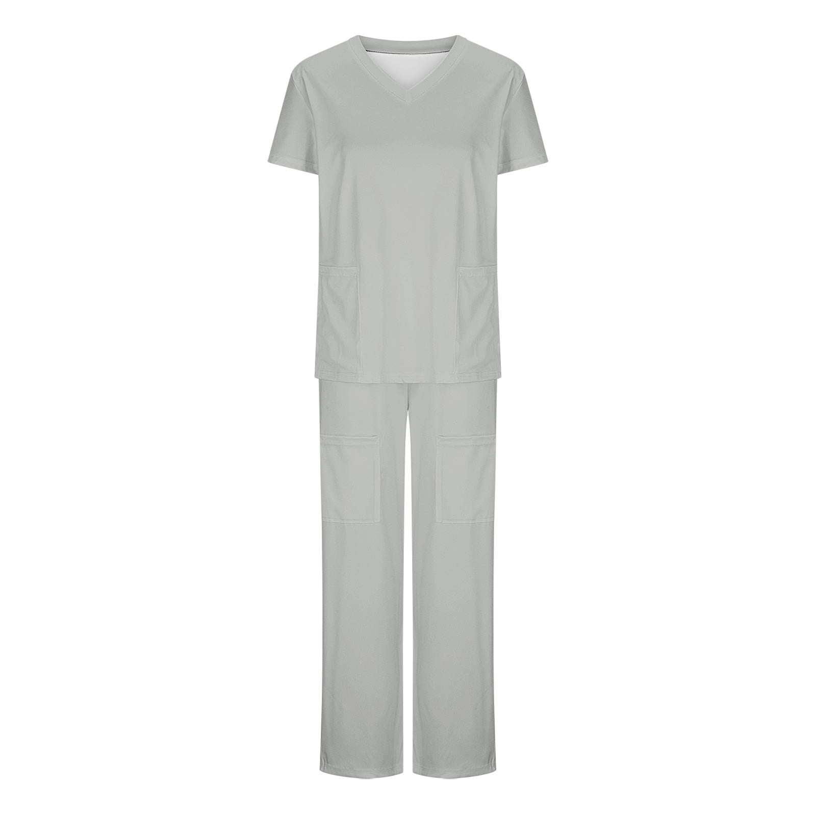Rciityk Scrub Set for Women Nurse Uniform Jogger Suit Esthetician ...