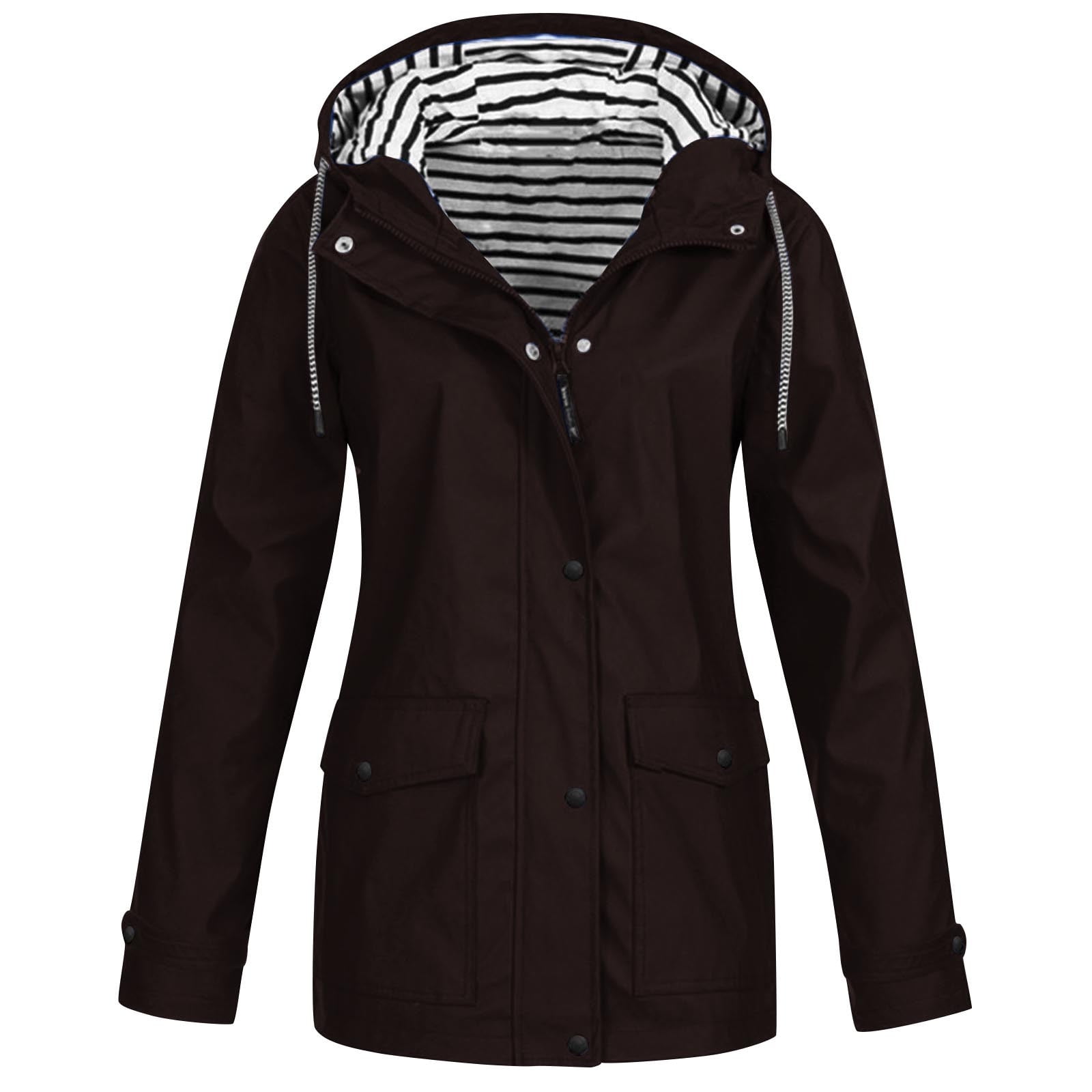 Rciityk Women Water Proof Rain Jacket Lightweight Spring Fall Hooded ...