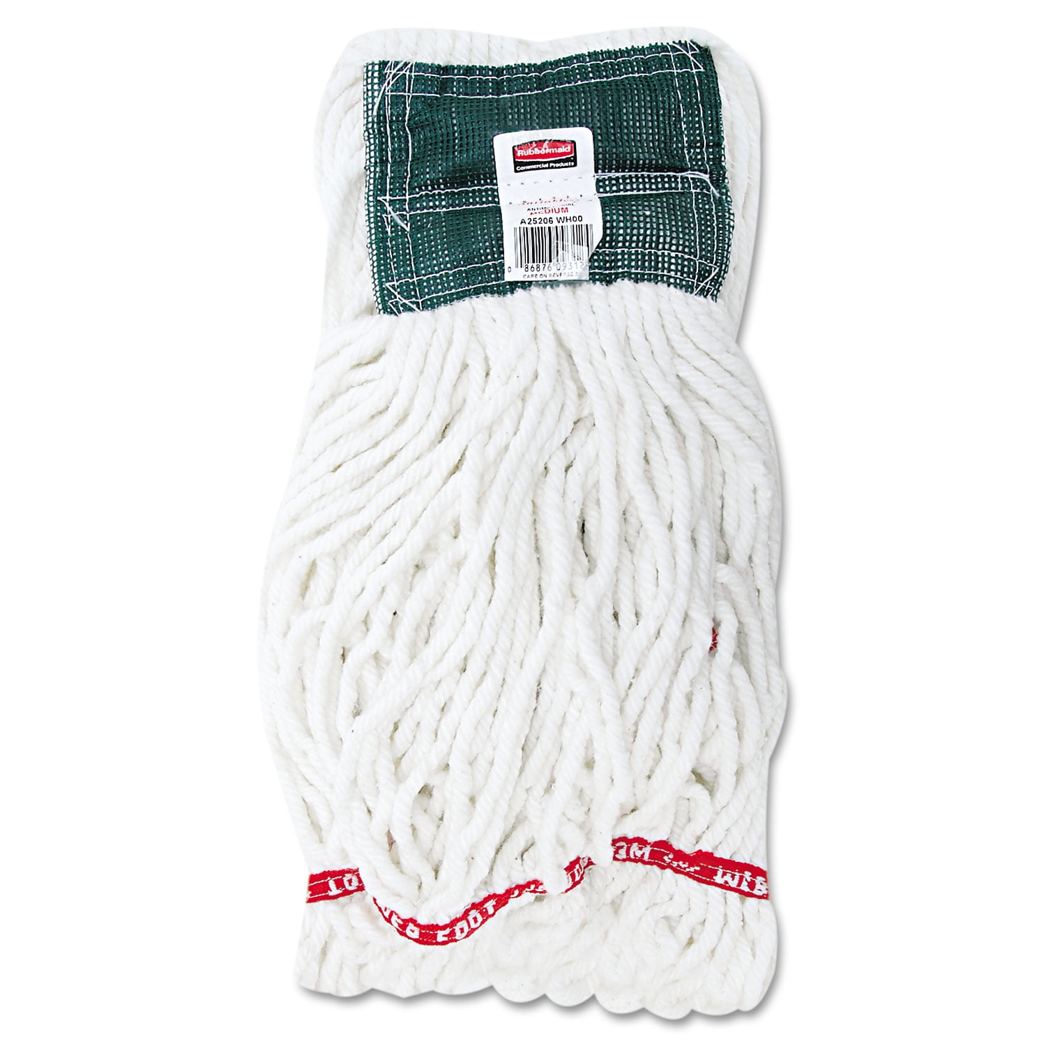 Rubbermaid Commercial Web Foot Shrinkless Looped-End Wet Mop Head ...