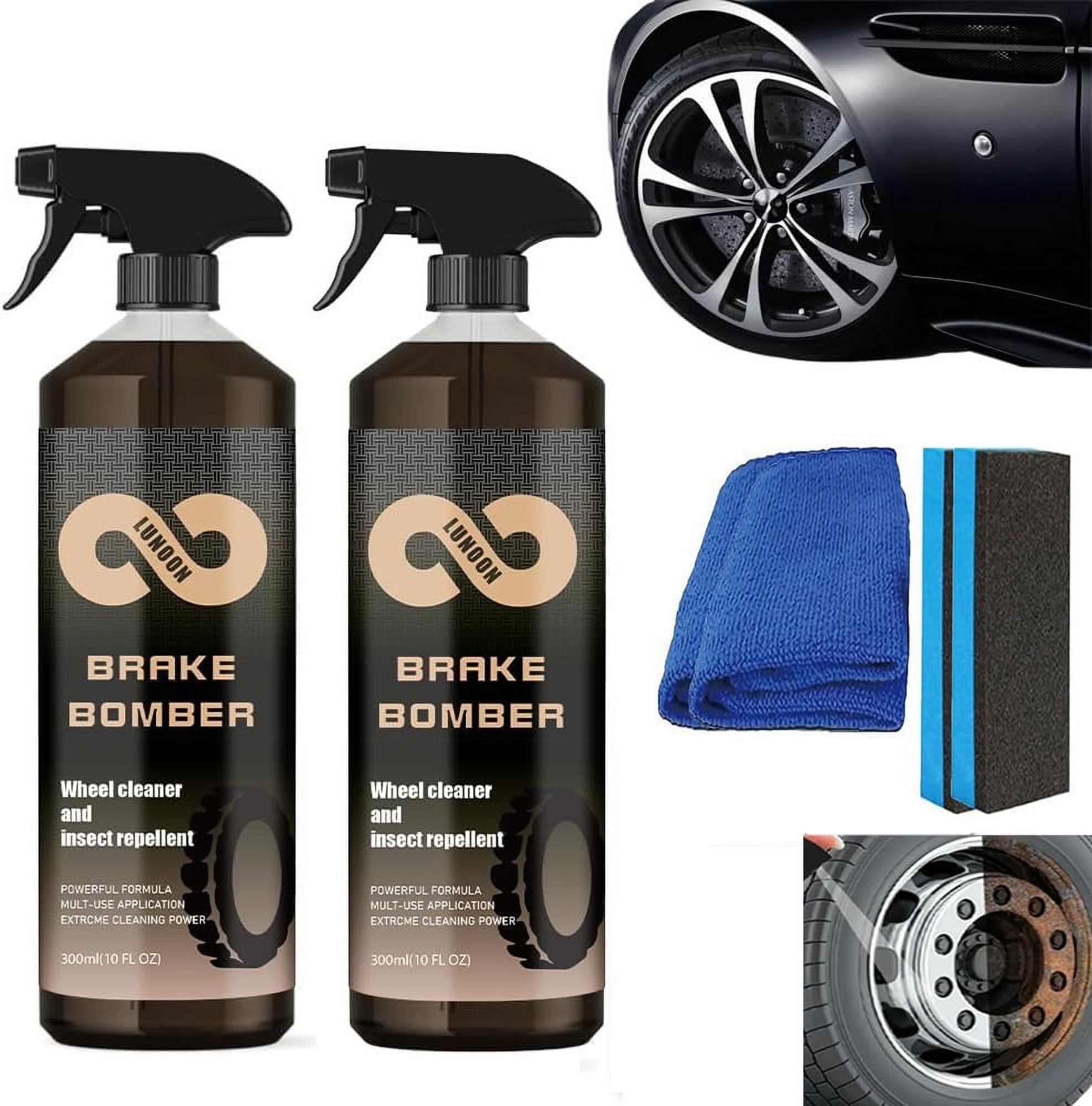 Rdeuod Brake Bomber Wheel Cleaner, Safe for Alloy and Chrome Wheels, 2 ...