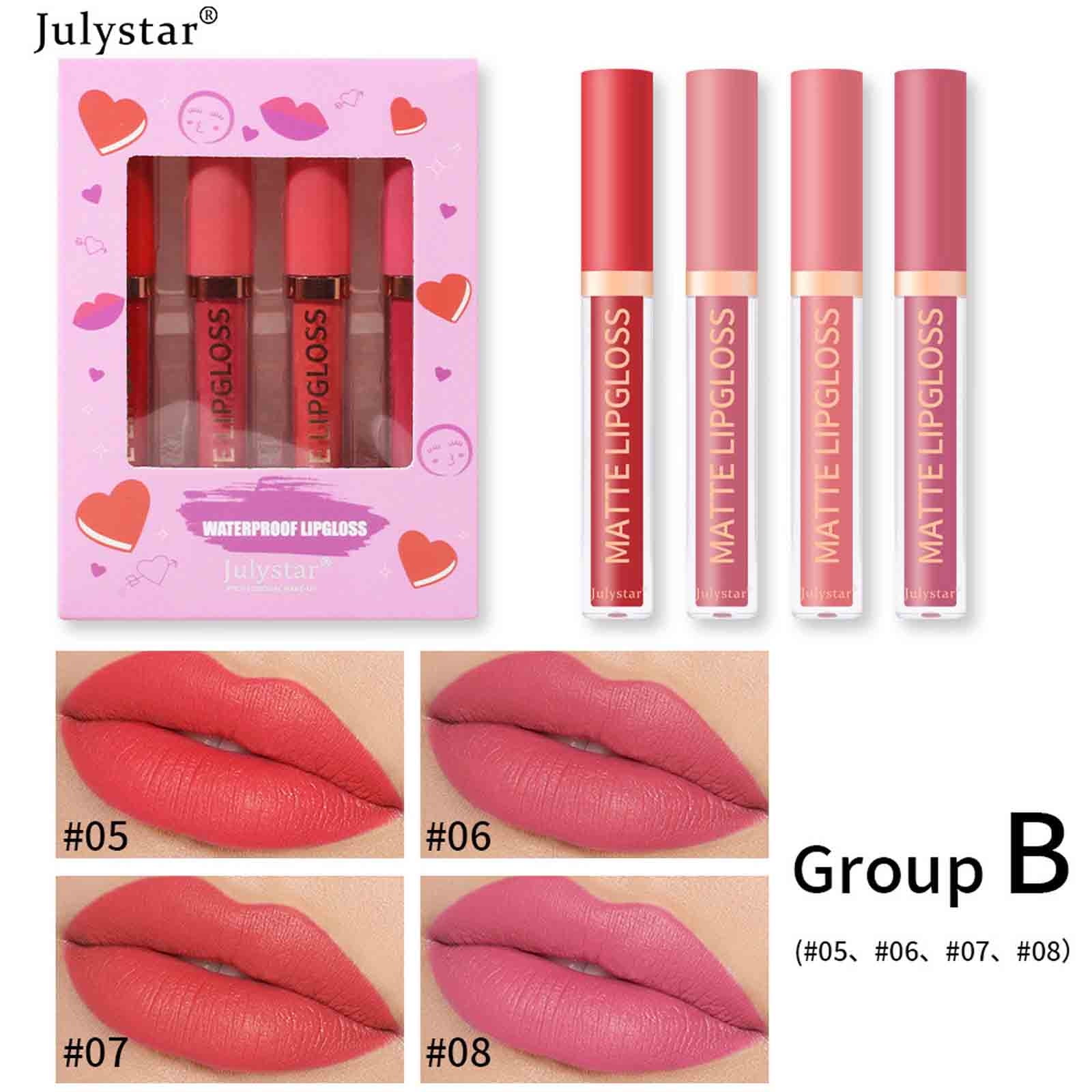 Rdeuod 4PCS Lip Set Of Three Moisturizing Spicy Lip Liquid Lip Oil ...
