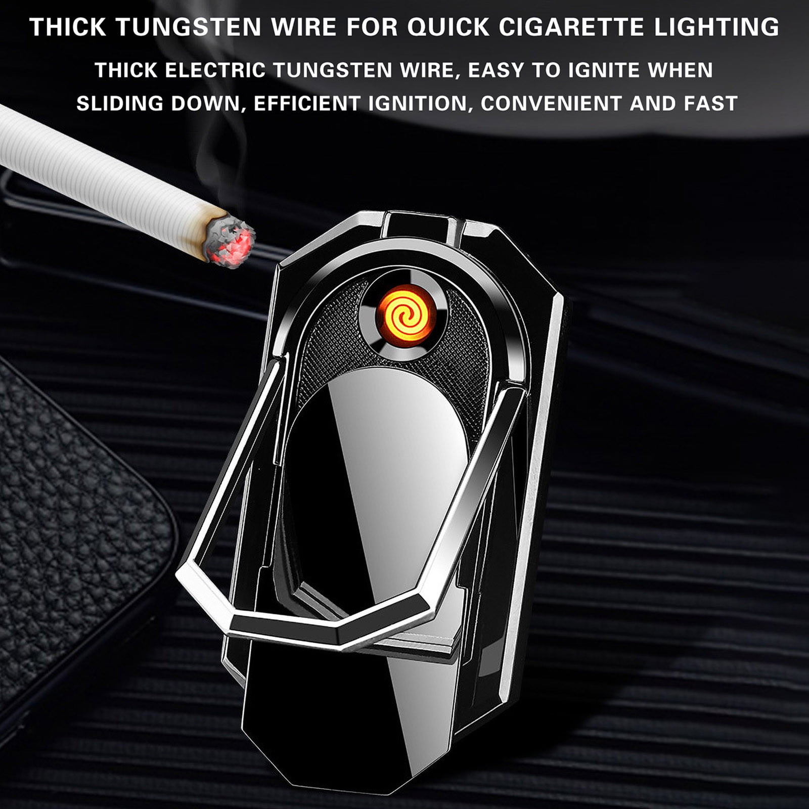 Rdeuod Lighter,Mobile Phone Holder Cigarettes Lighter USB Ring Buckle ...