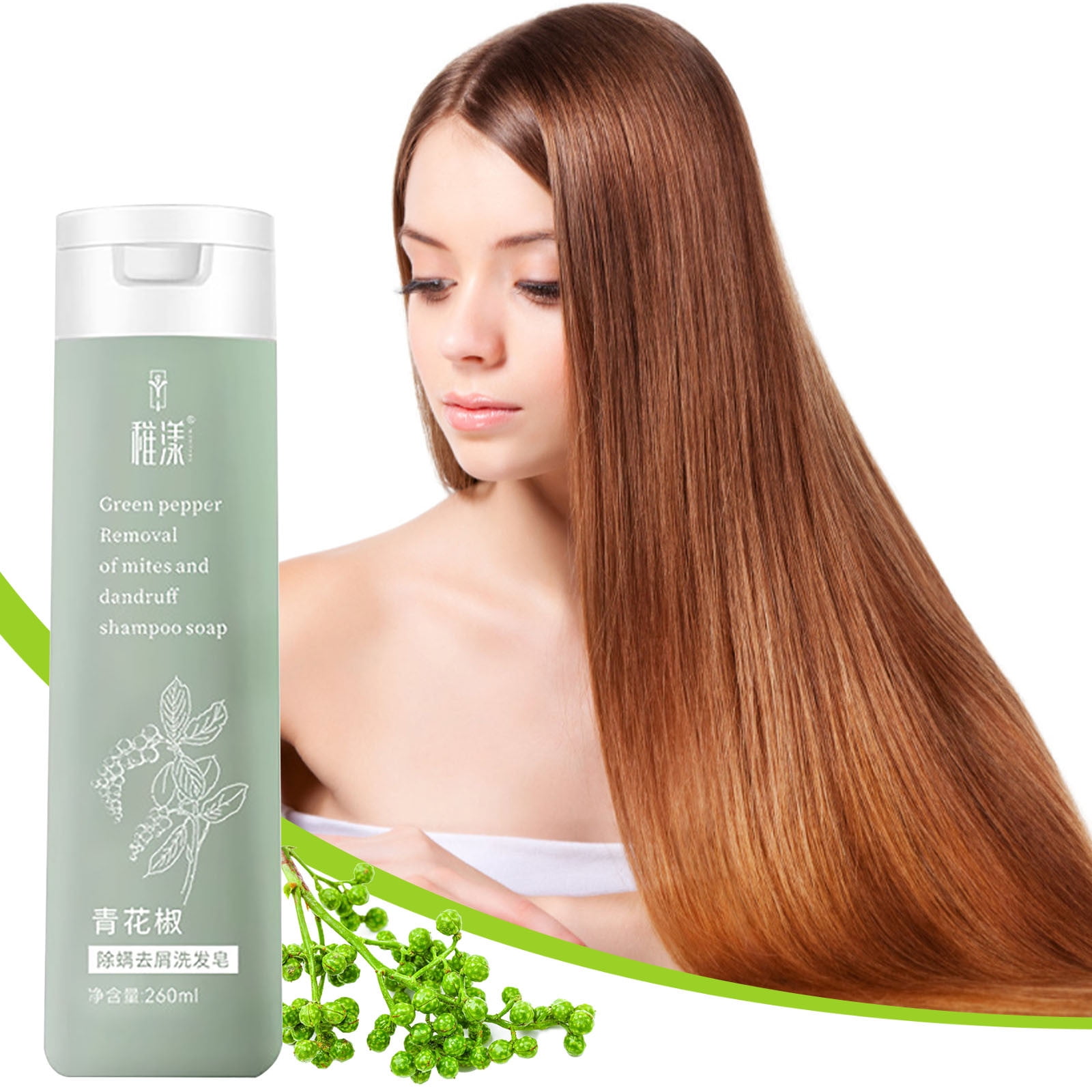 Rdeuod Shampoo Soap For Gray Hair,Green Pepper Shampoo, Plant Shampoo ...