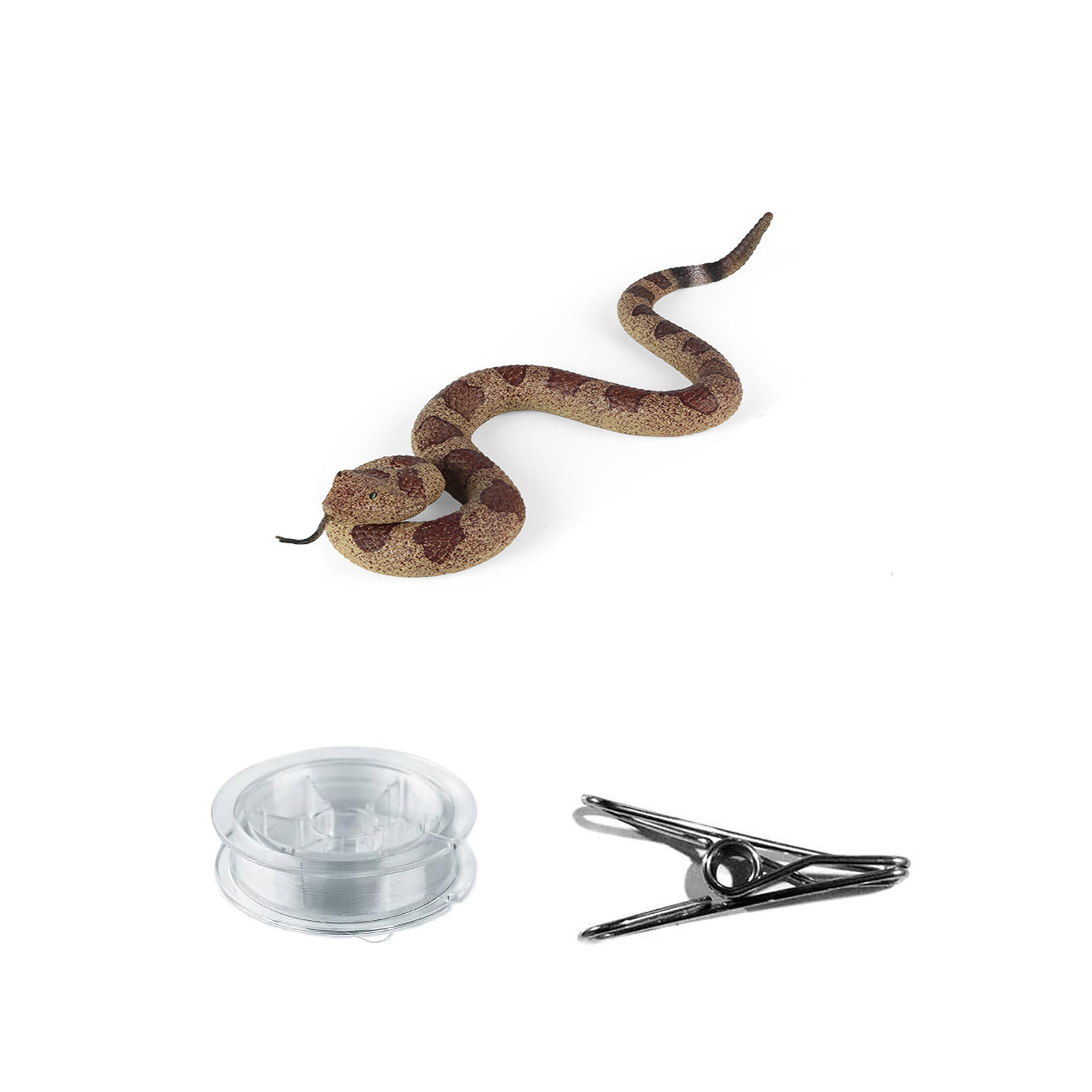 Rdeuod Snake Prank with String and Clip - Snake on A String Prank Props ...