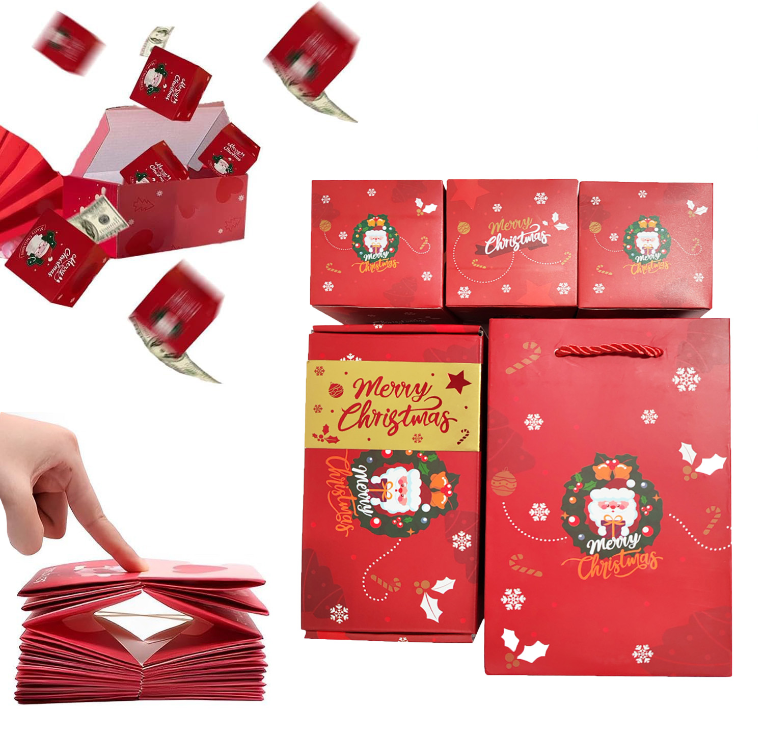 Rdeuod Surprise Gift Box Explosion - 2023 Newly Merry Christmas ...