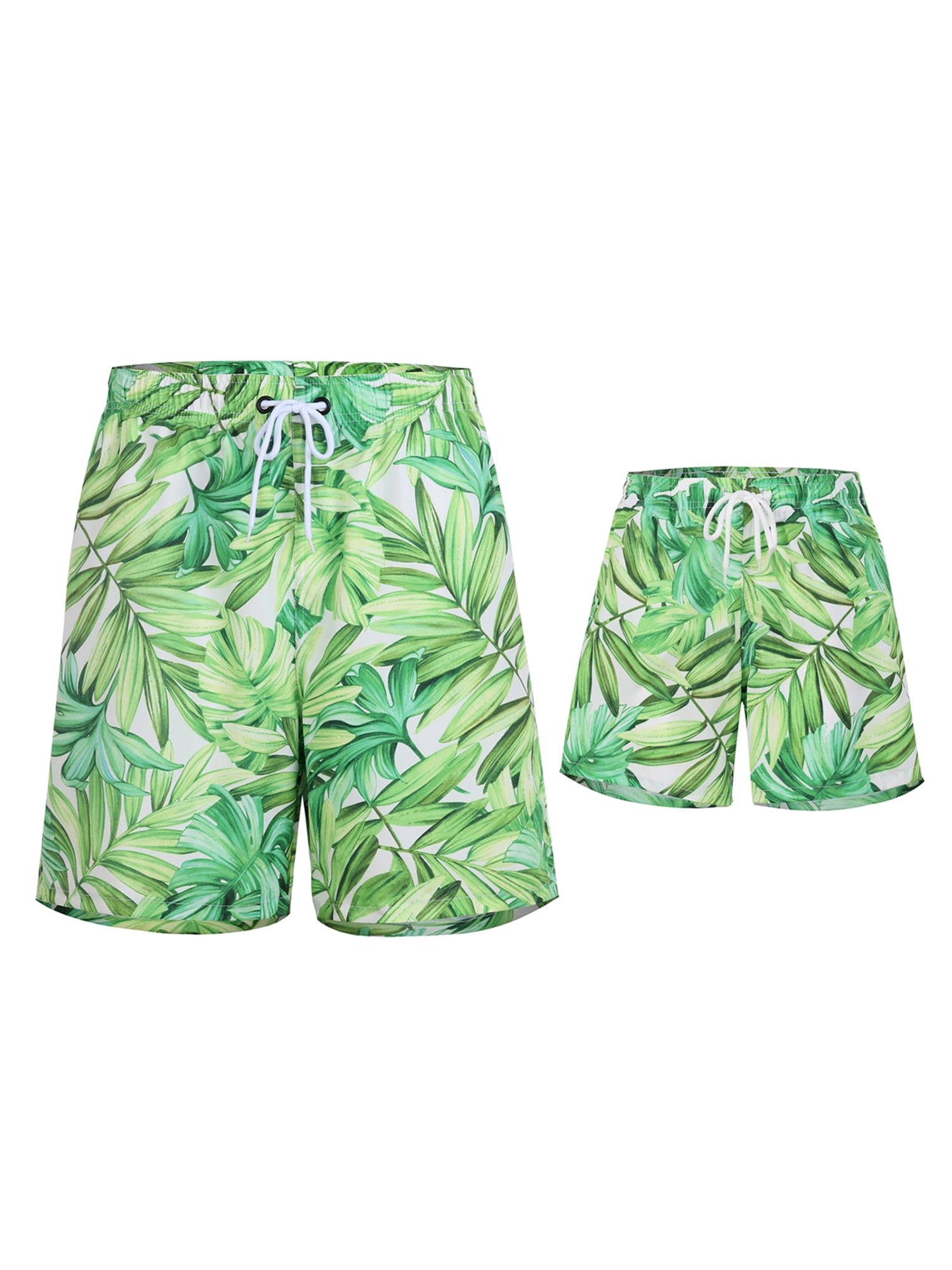 Rdhnmea Family Matching Swimwear Fashion Print Father and Son Swim ...