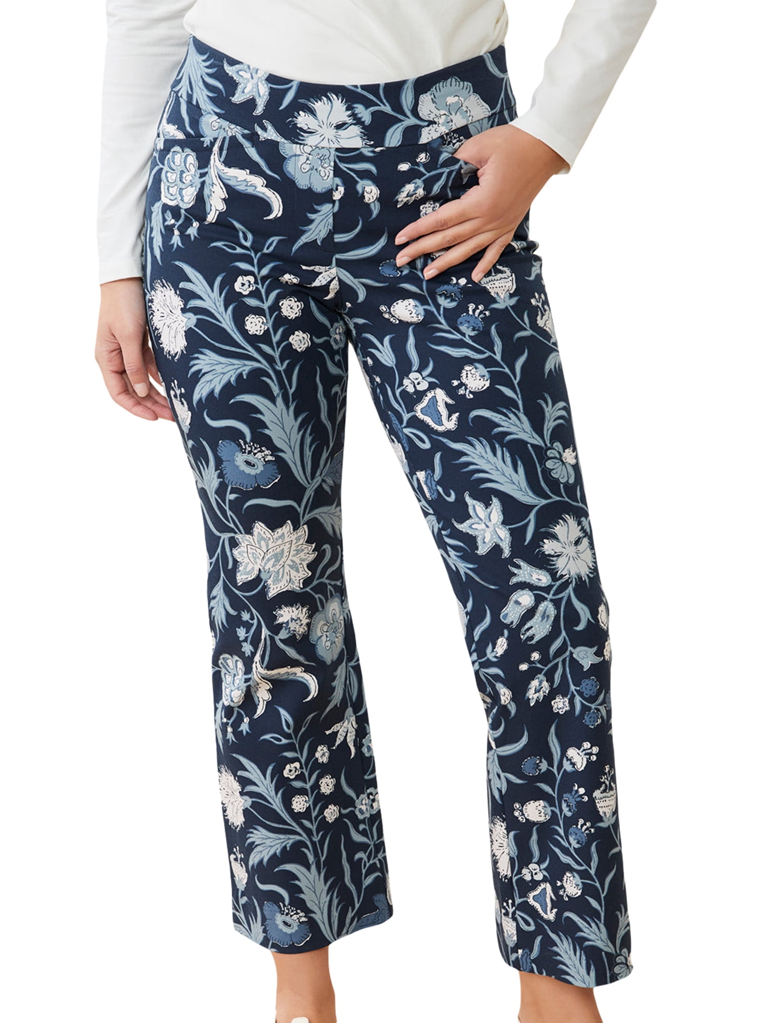 Rdhnmea Womens Boho Flared Pants Wide Leg Beach Palazzo Pants Plaid ...